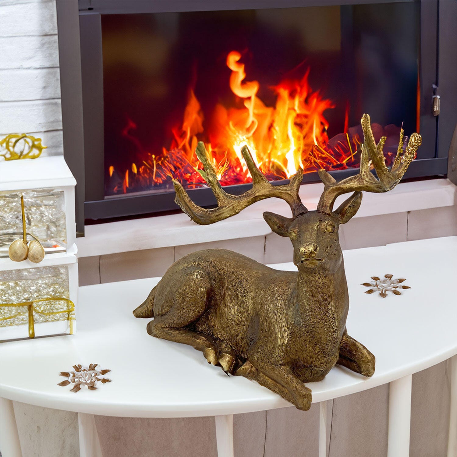 Click here for Galt International Reindeer Statue  Gold prices
