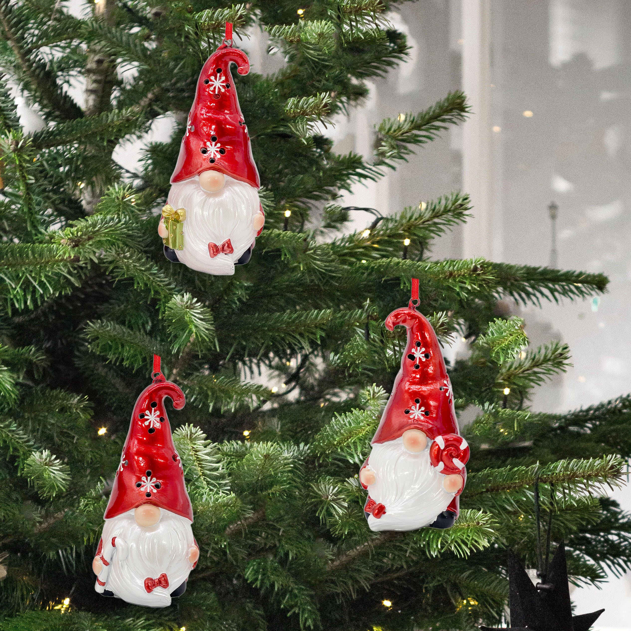 Click here for Galt International Gnome Ornaments (Set of 3)  Red prices