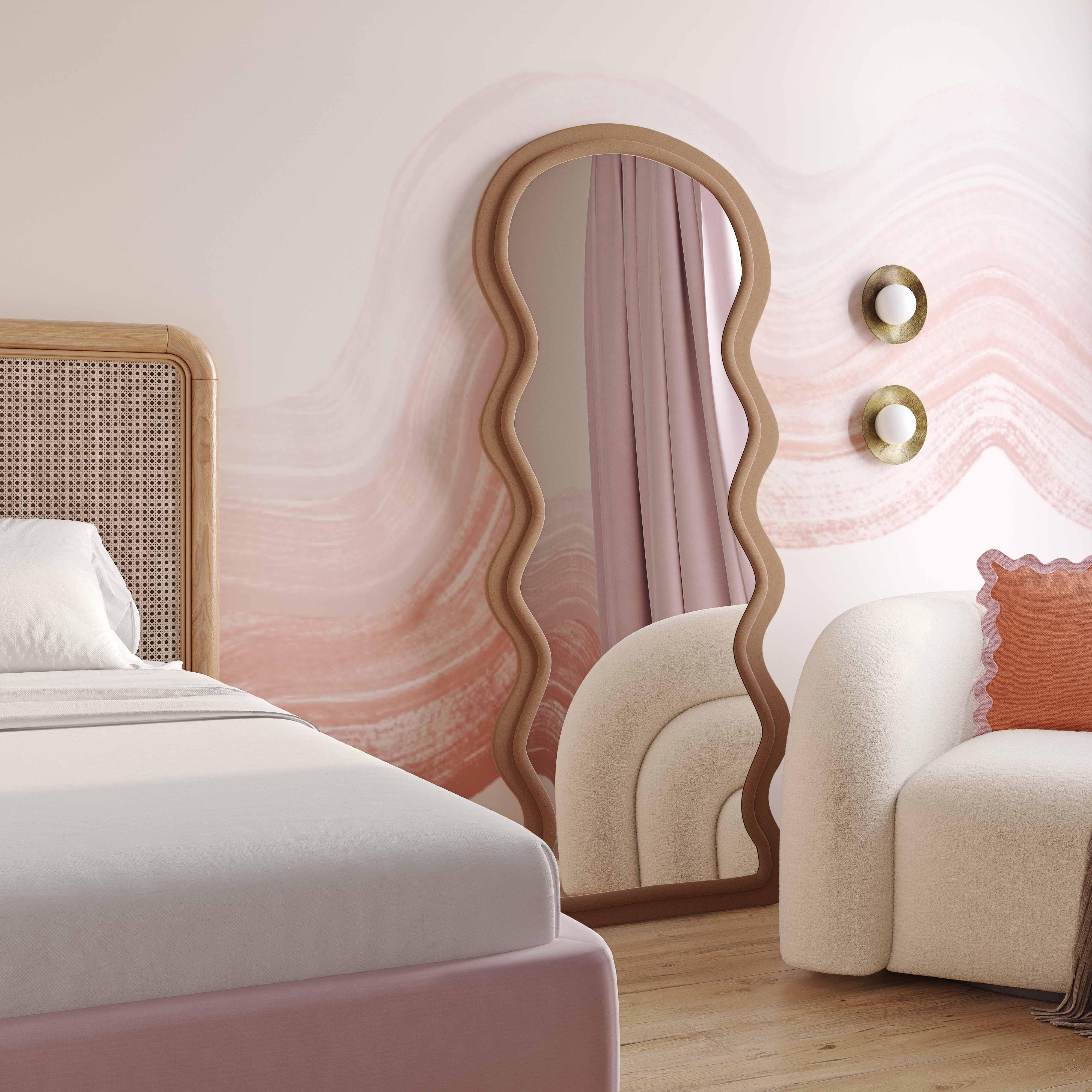 Click here for TOV Rhodes 70 Floor Mirror  Cinnamon prices