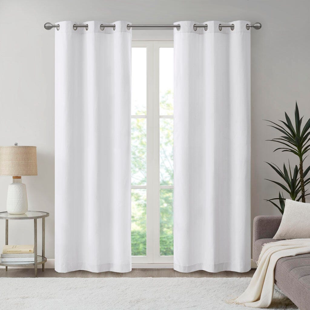 Click here for Galen Room Darkening Curtain (Set of 2)  White prices