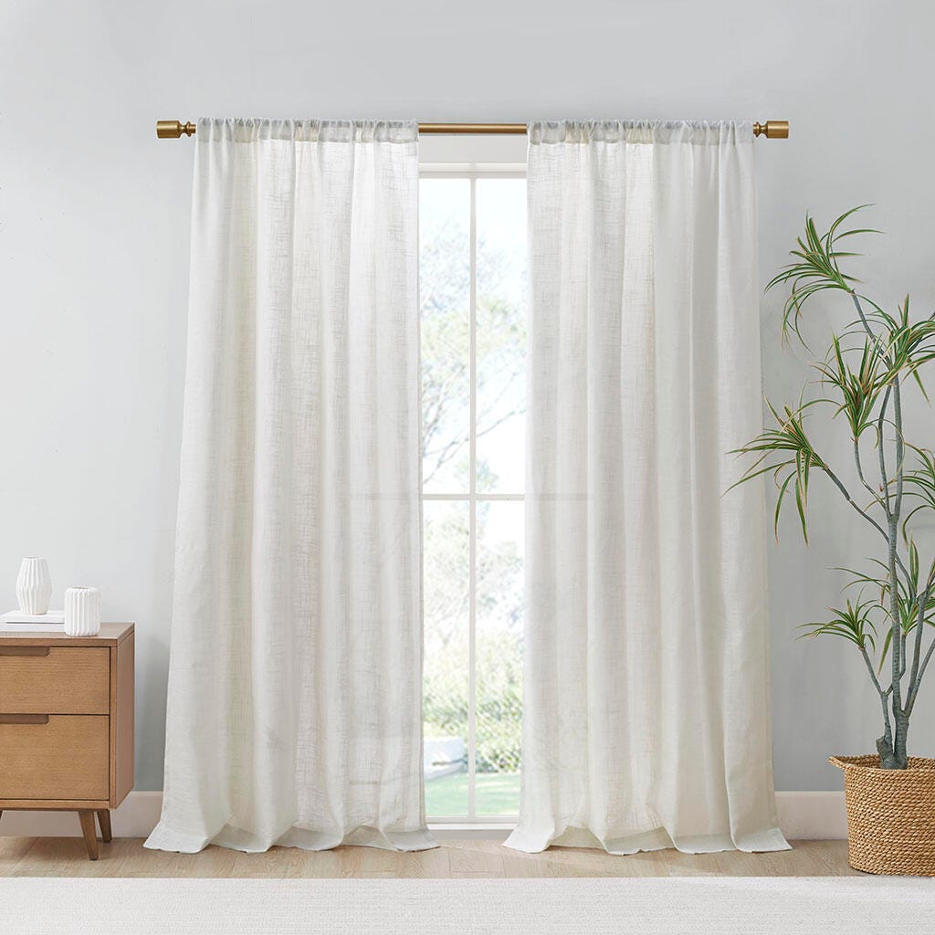 Click here for Kyler Curtain (Set of 2)  White prices