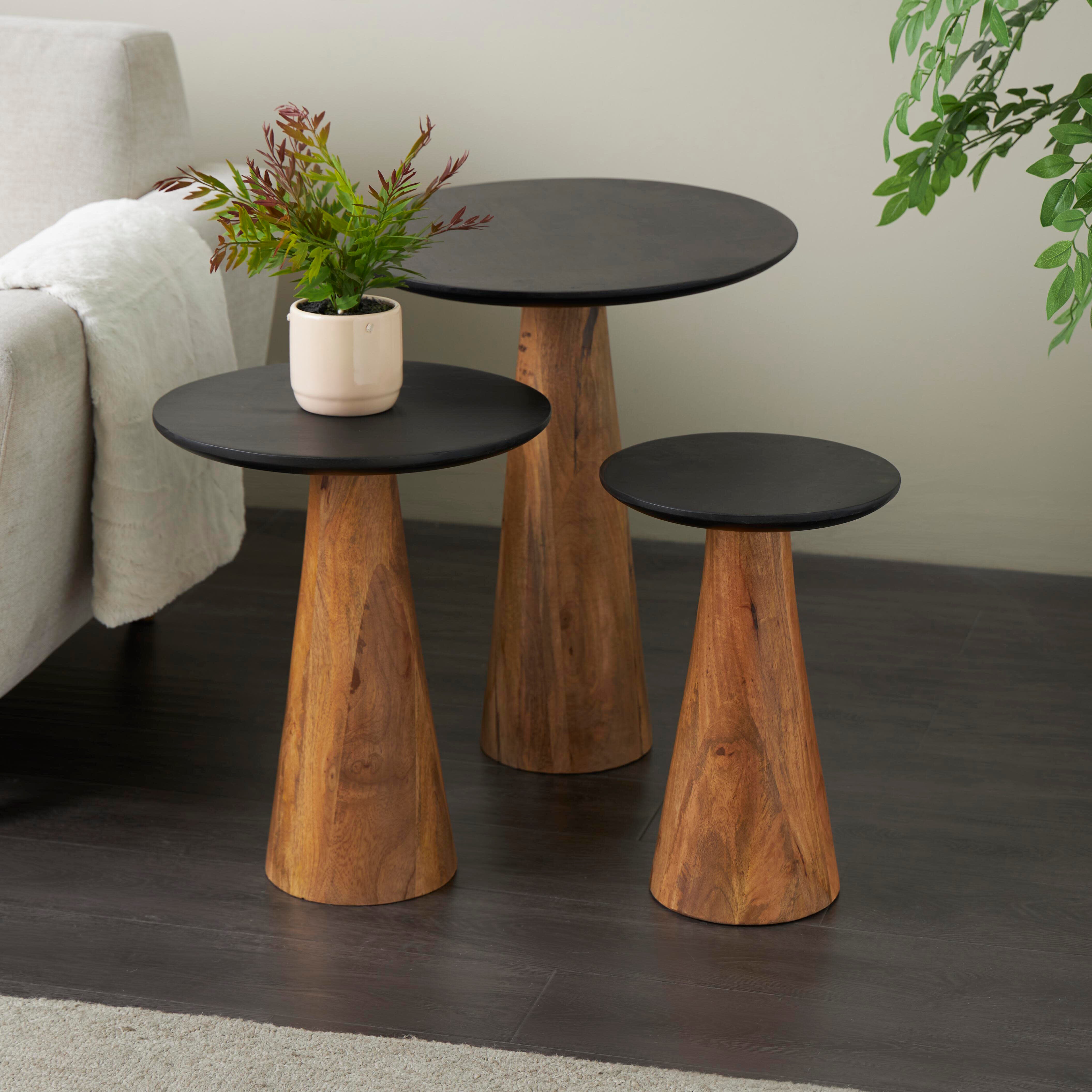 Click here for Bayberry Lane Cone Accent Table  Brown prices