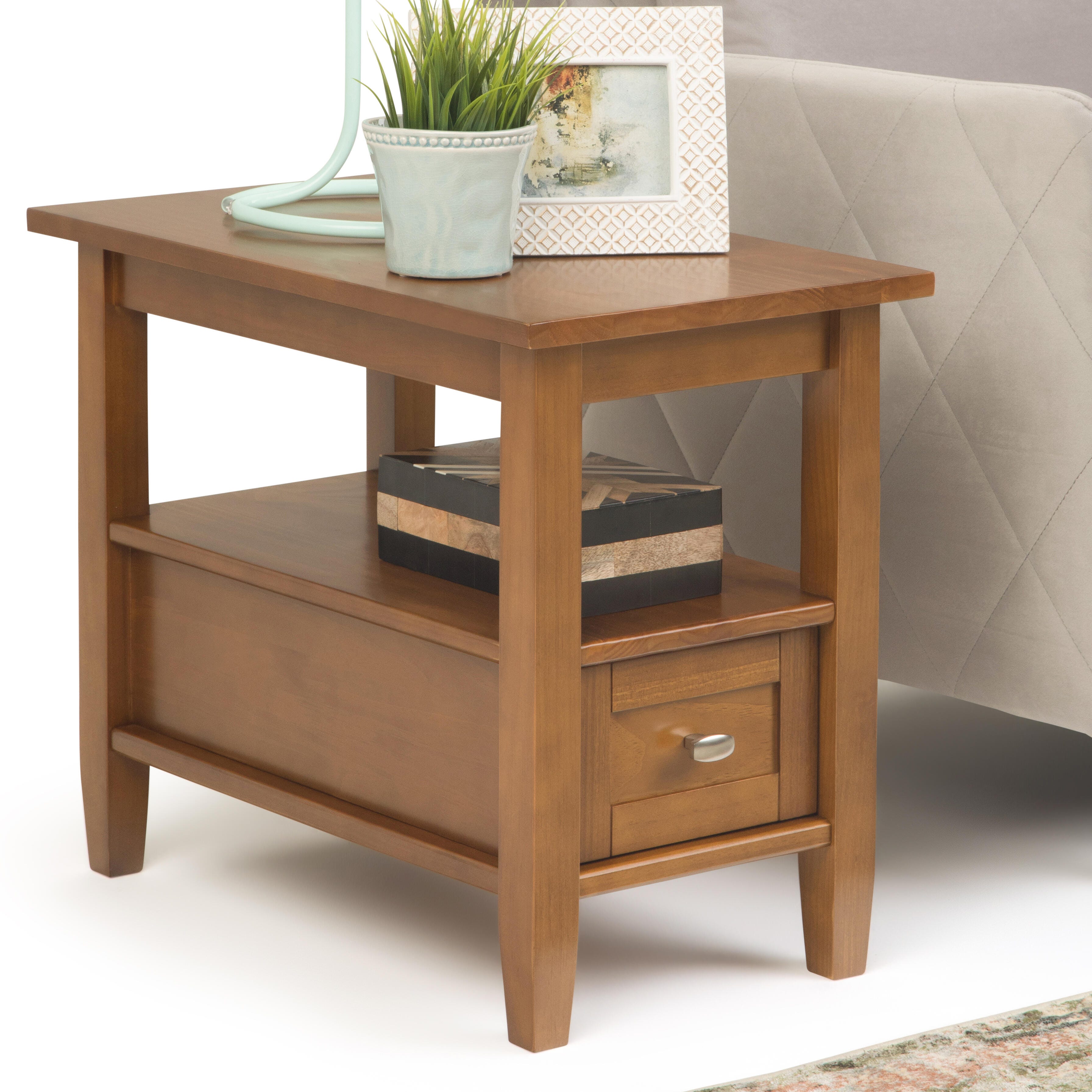 Click here for Simpli Home Warm Shaker Narrow Accent Side Table... prices