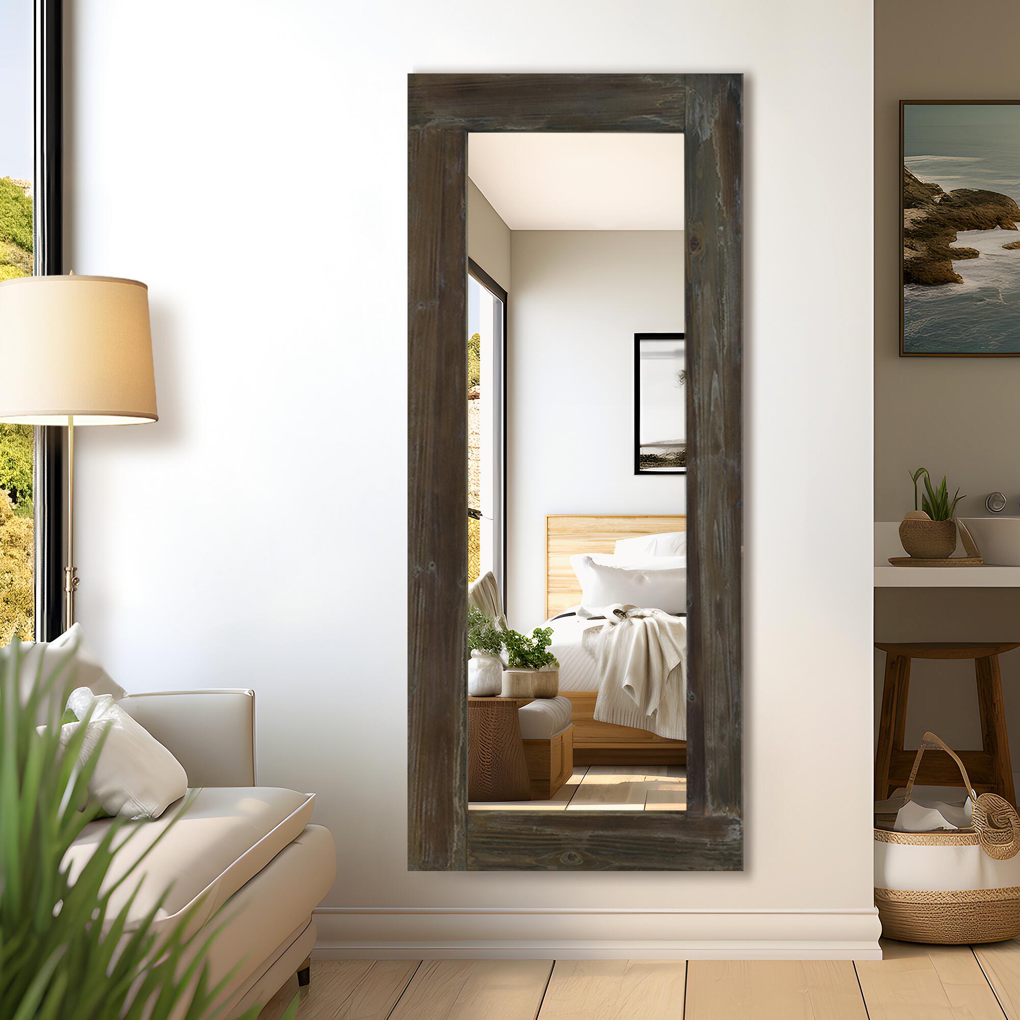 Click here for Feronia Rectangular Full Length Leaning Mirror  Br... prices