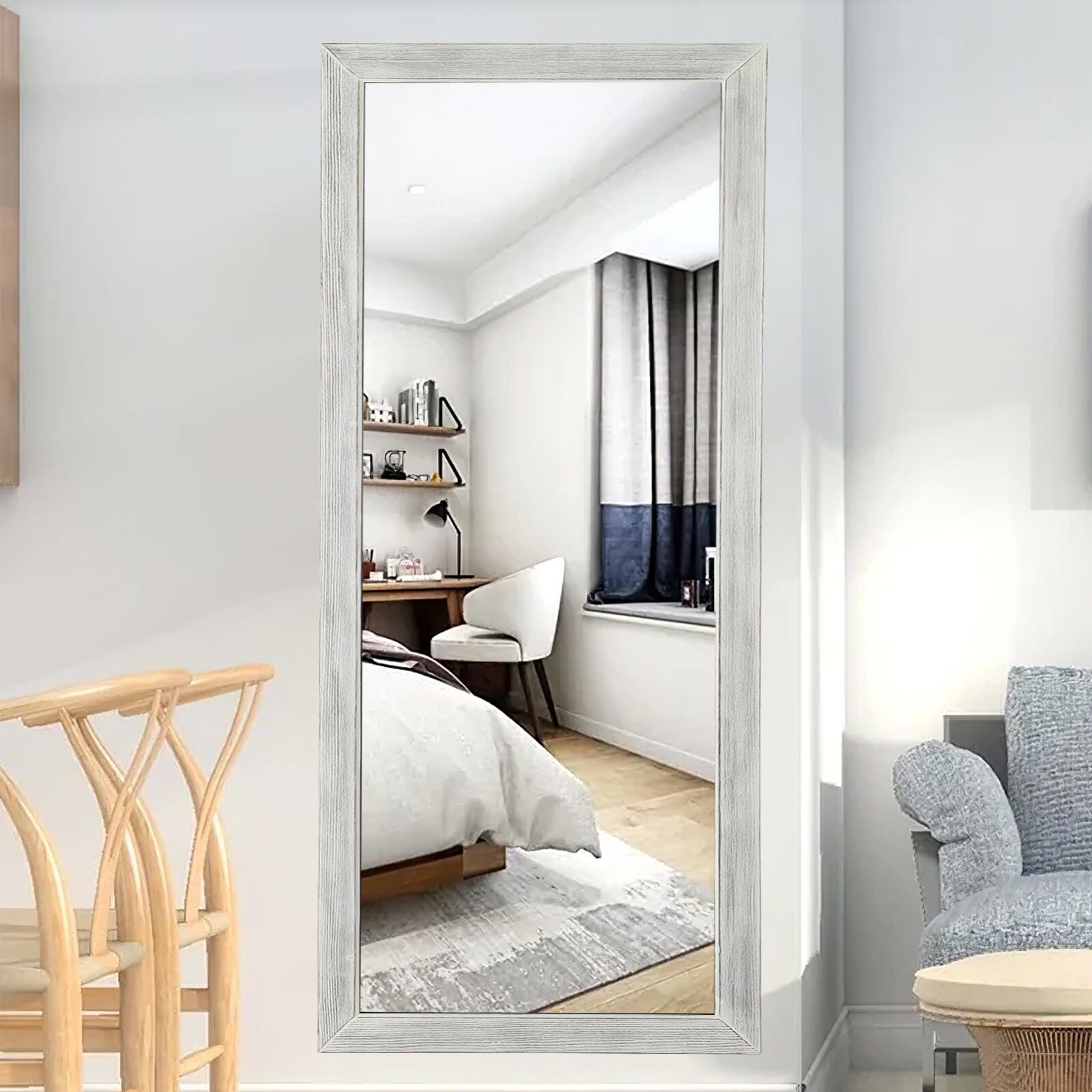 Click here for Feronia Rectangle Full Length Decorative Mirror  W... prices