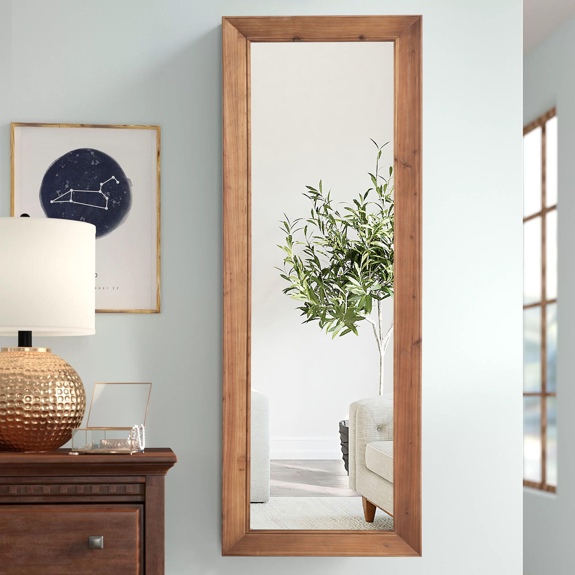Click here for Feronia Rectangle Full Length Decorative Mirror  W... prices