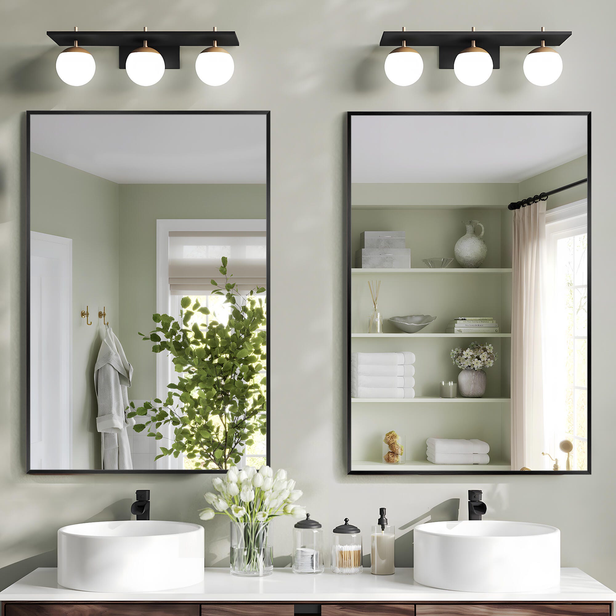 Click here for Feronia Rectangular Bathroom Wall Mirrors Set of 2... prices