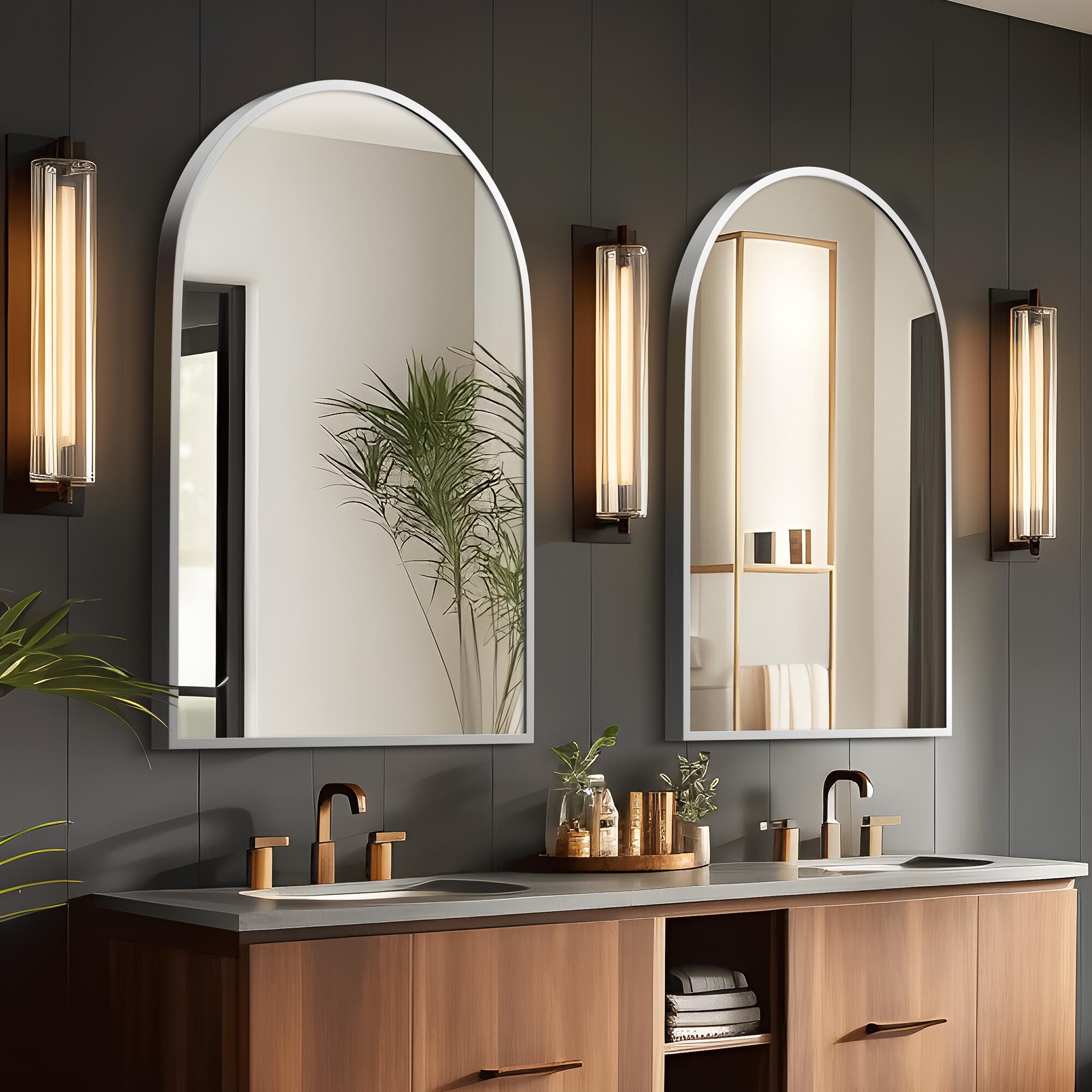 Click here for Feronia Classic Arched Bathroom Vanity Mirrors Set... prices