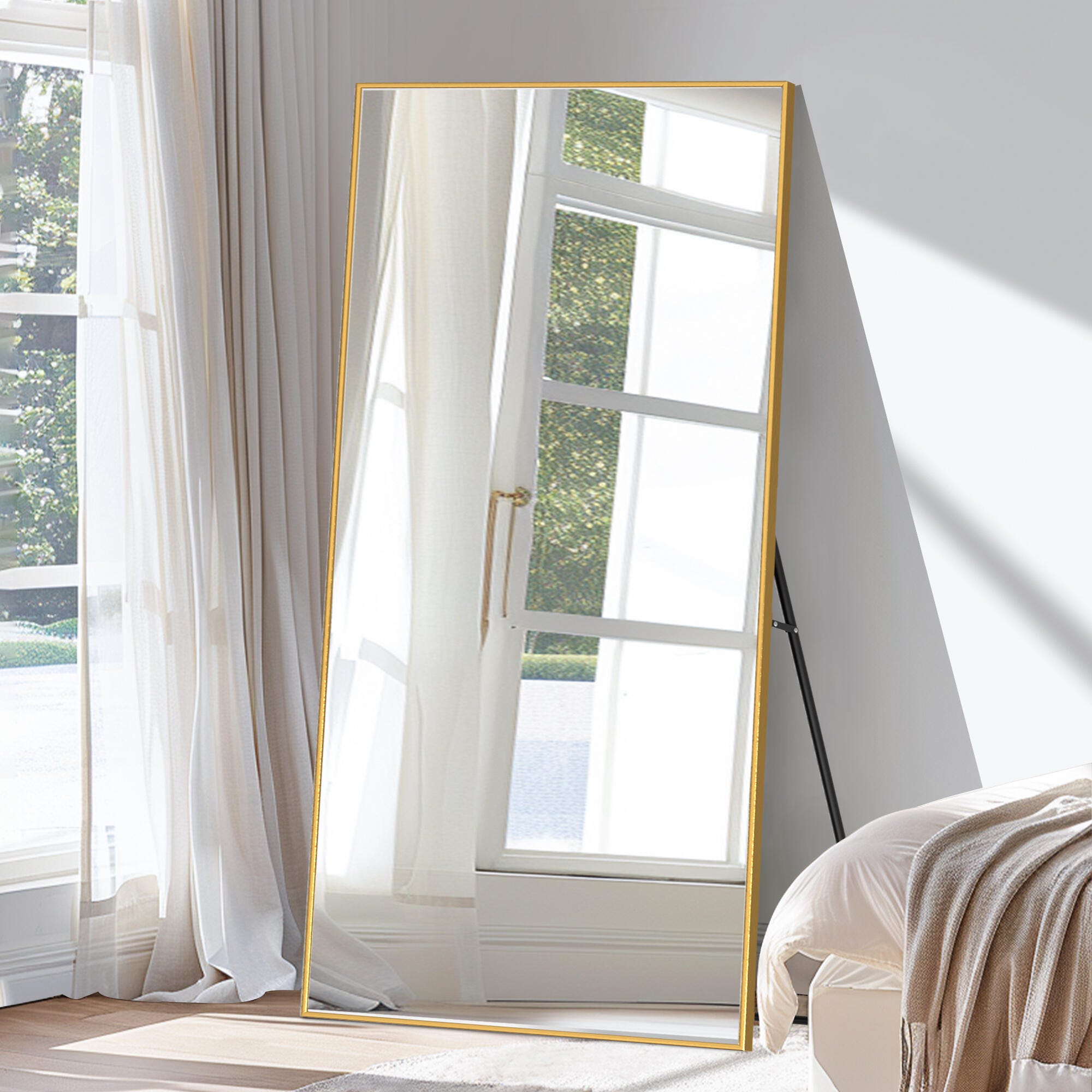 Click here for Feronia 71 Rectangular Standing Wall Mirror  Gold prices