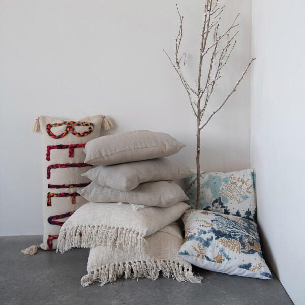 Click here for Classic Punch Hook Pillow (Set of 2)  Cream prices