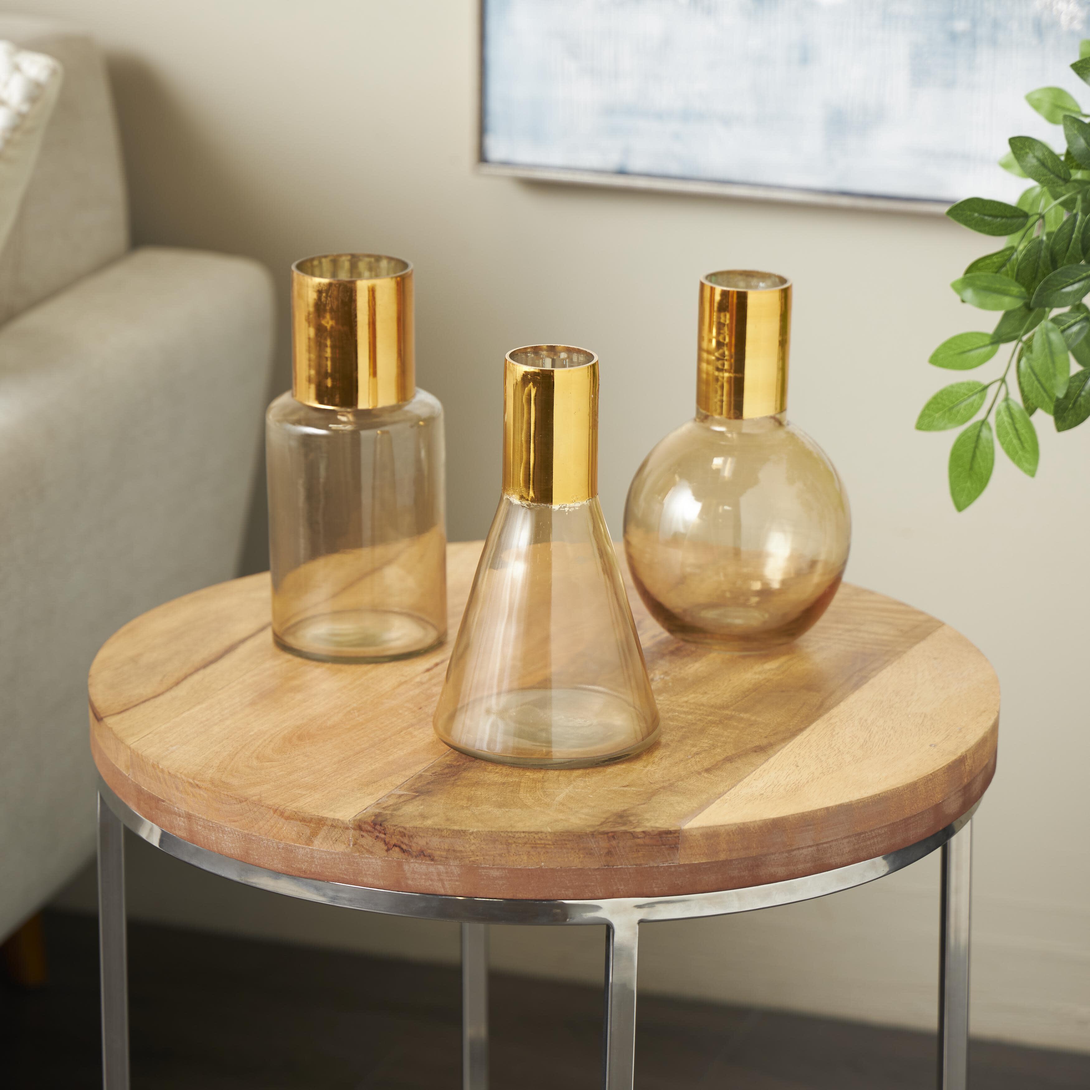 Click here for Bayberry Lane Tinted Vase (Set of 3)  Gold prices