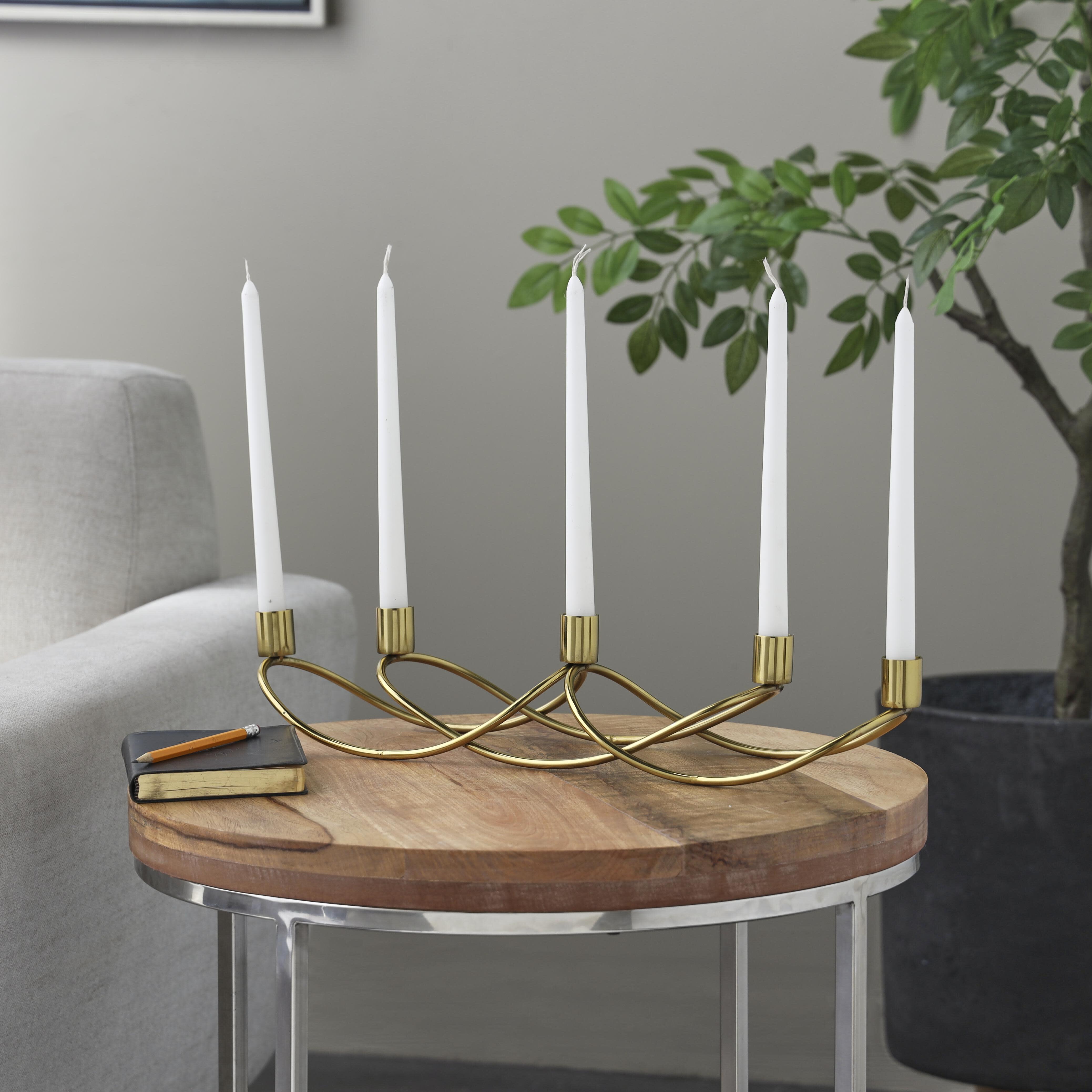 Click here for Bayberry Lane 5 Candle Candelabra  Gold prices