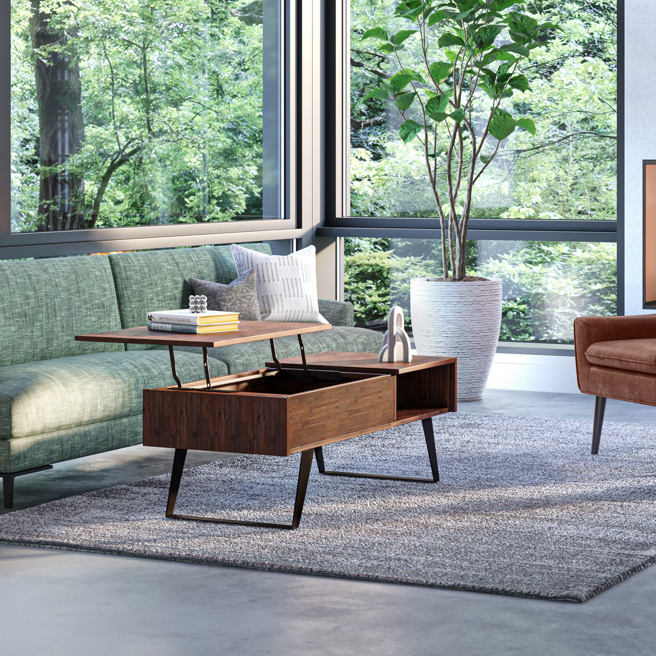 Click here for Simpli Home Lowry Lift Top Coffee Table  Distresse... prices