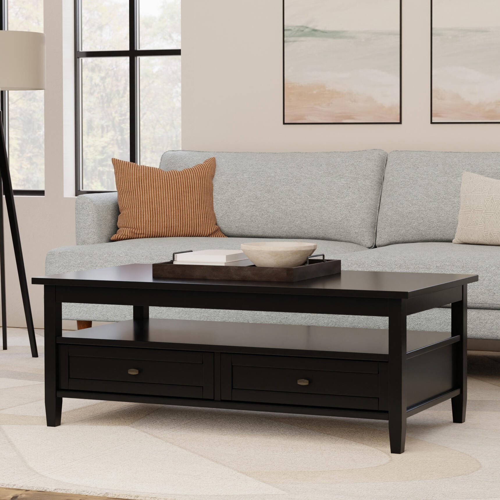 Click here for Simpli Home Warm Shaker Coffee Table  Black prices