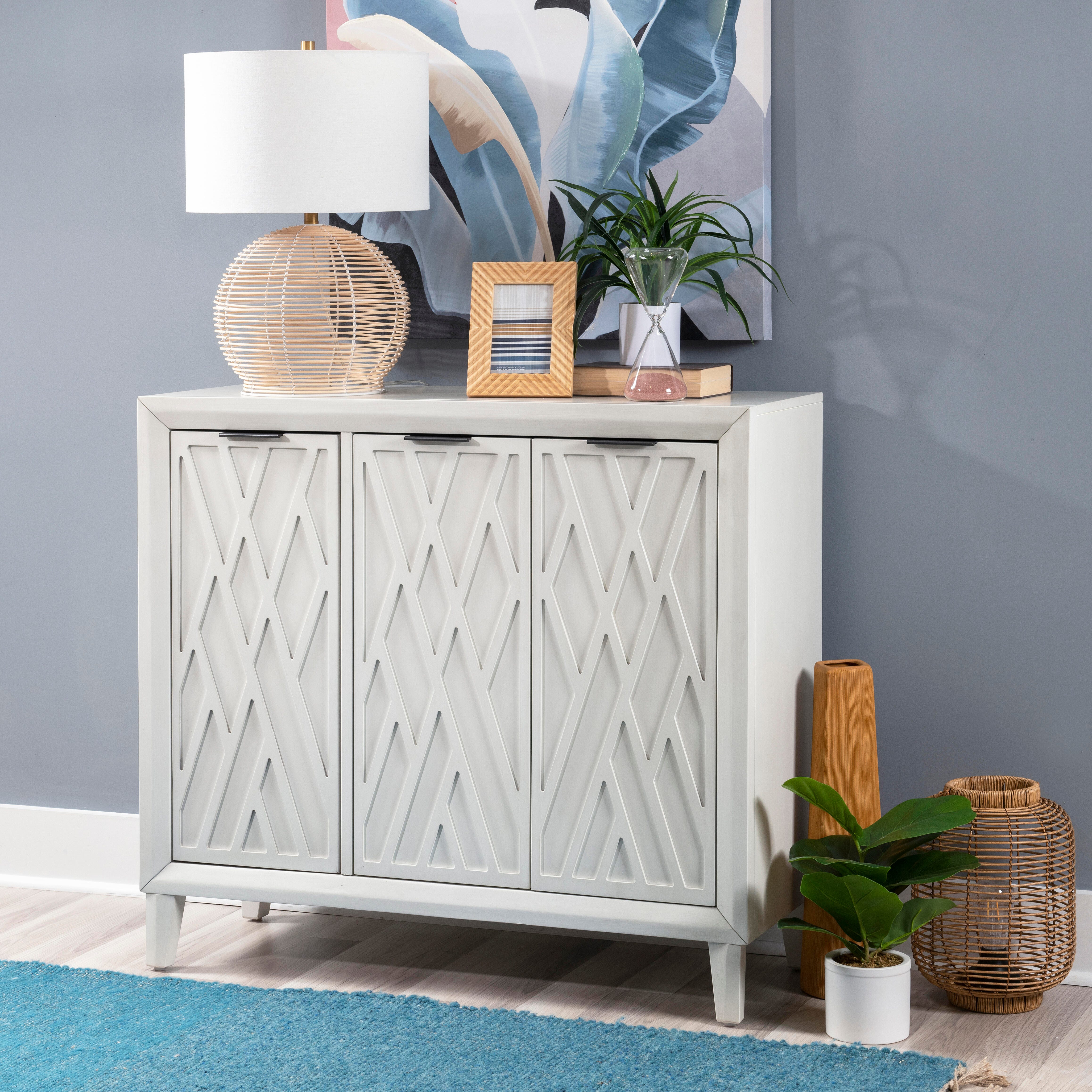 Click here for Linon Rena 39 Accent Cabinet  Antique White prices