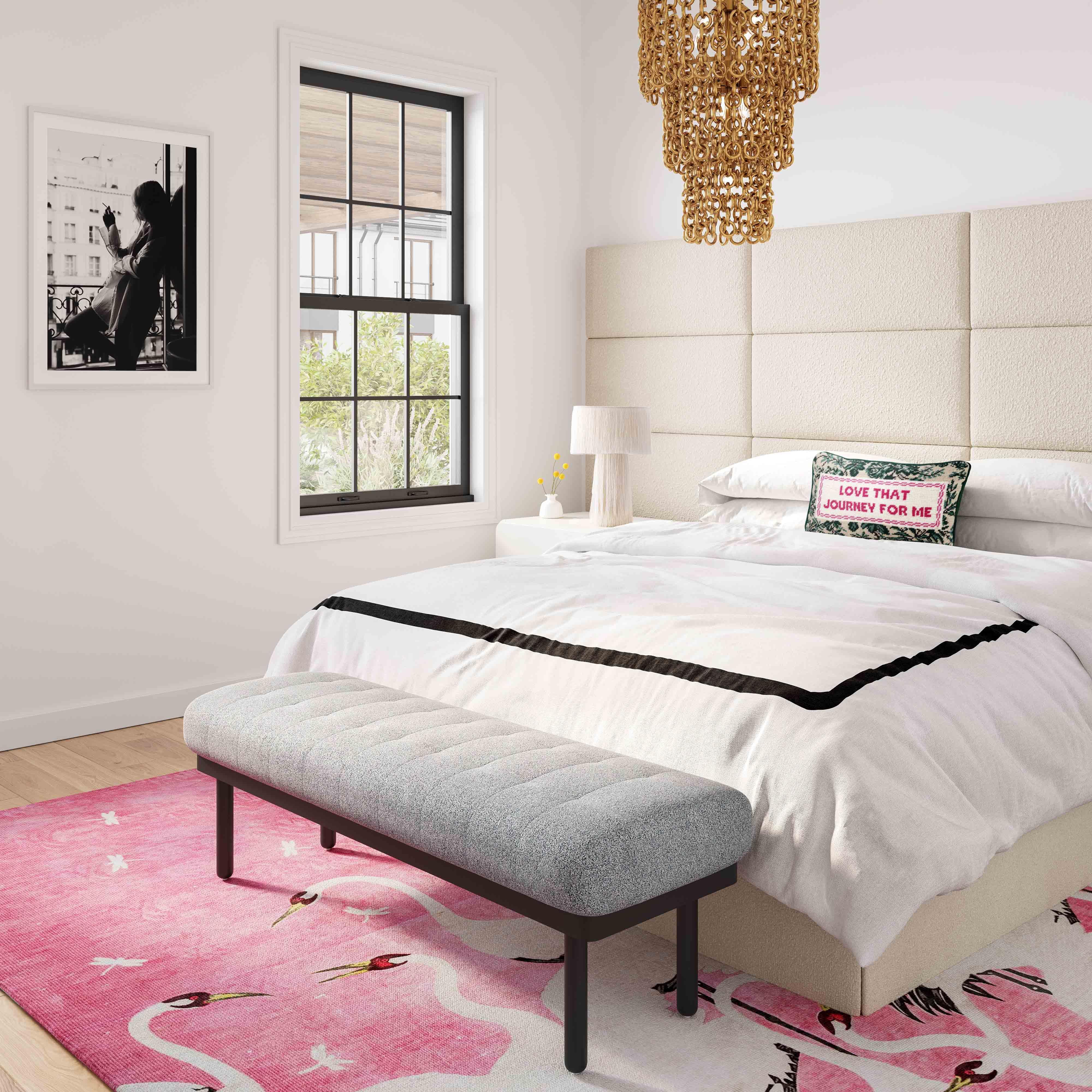 Click here for Olivia Bench  Gray prices