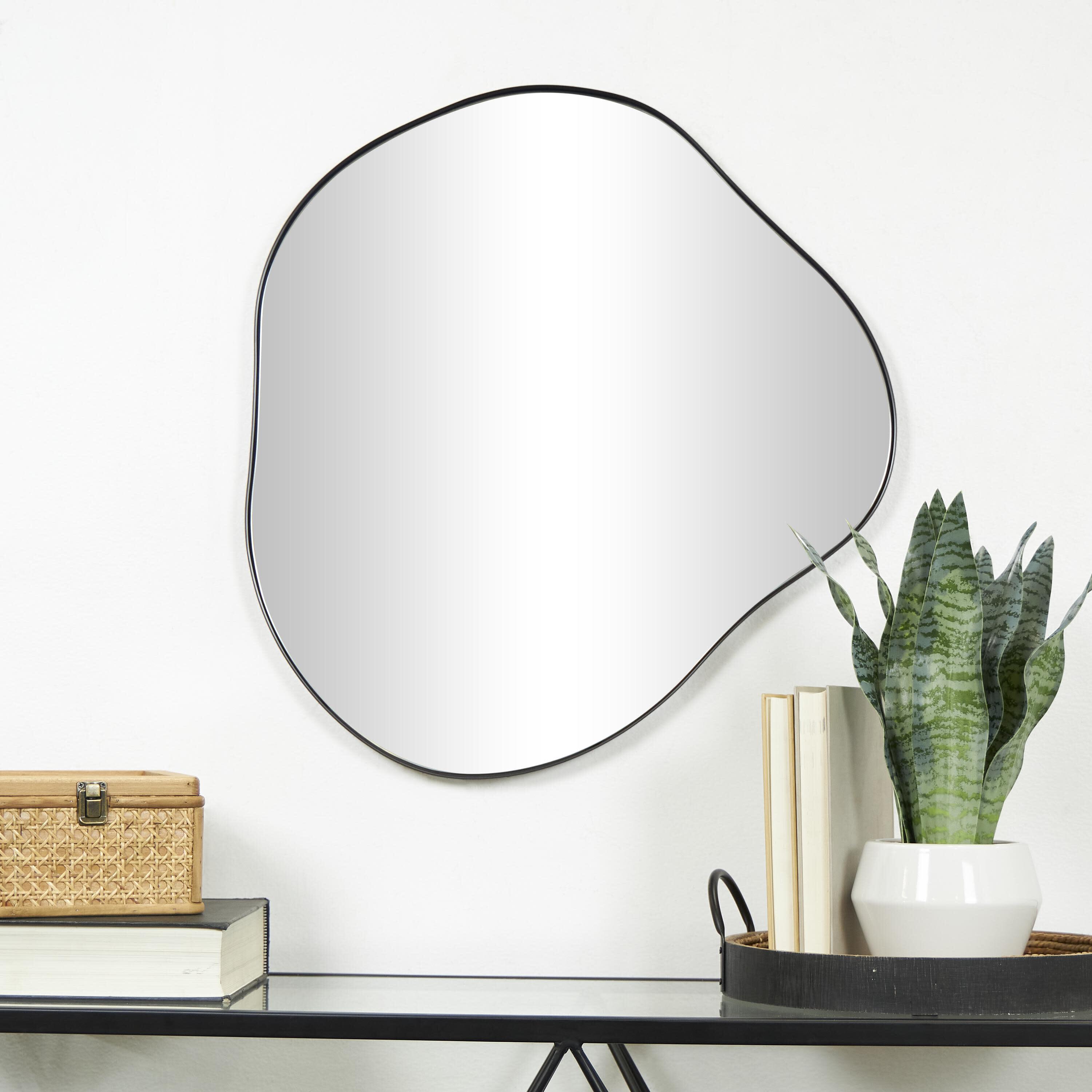 Click here for CosmoLiving by Cosmopolitan Abstract Wavy Wall Mir... prices