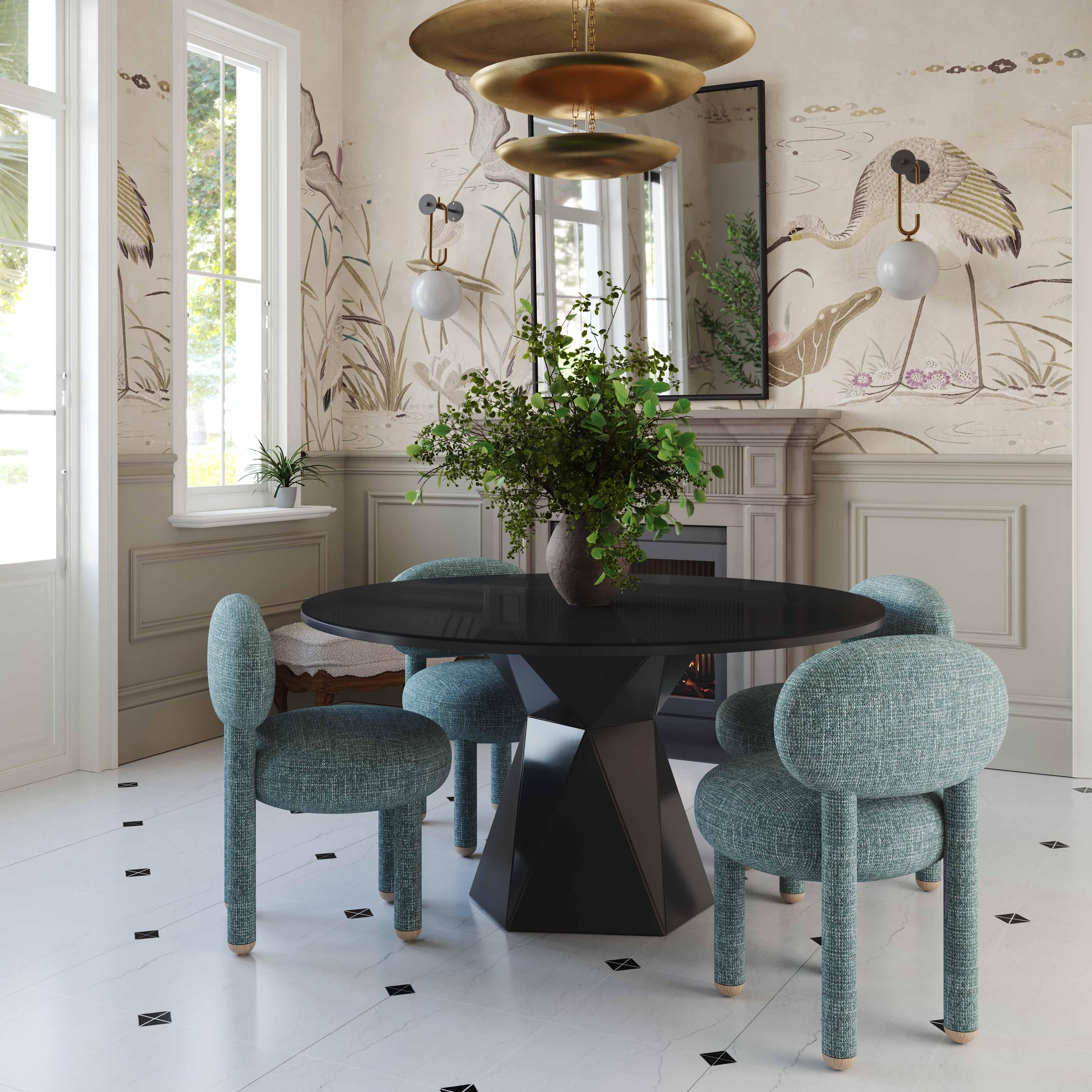 Click here for TOV Furniture Manu Fabric Side Chair  Teal prices