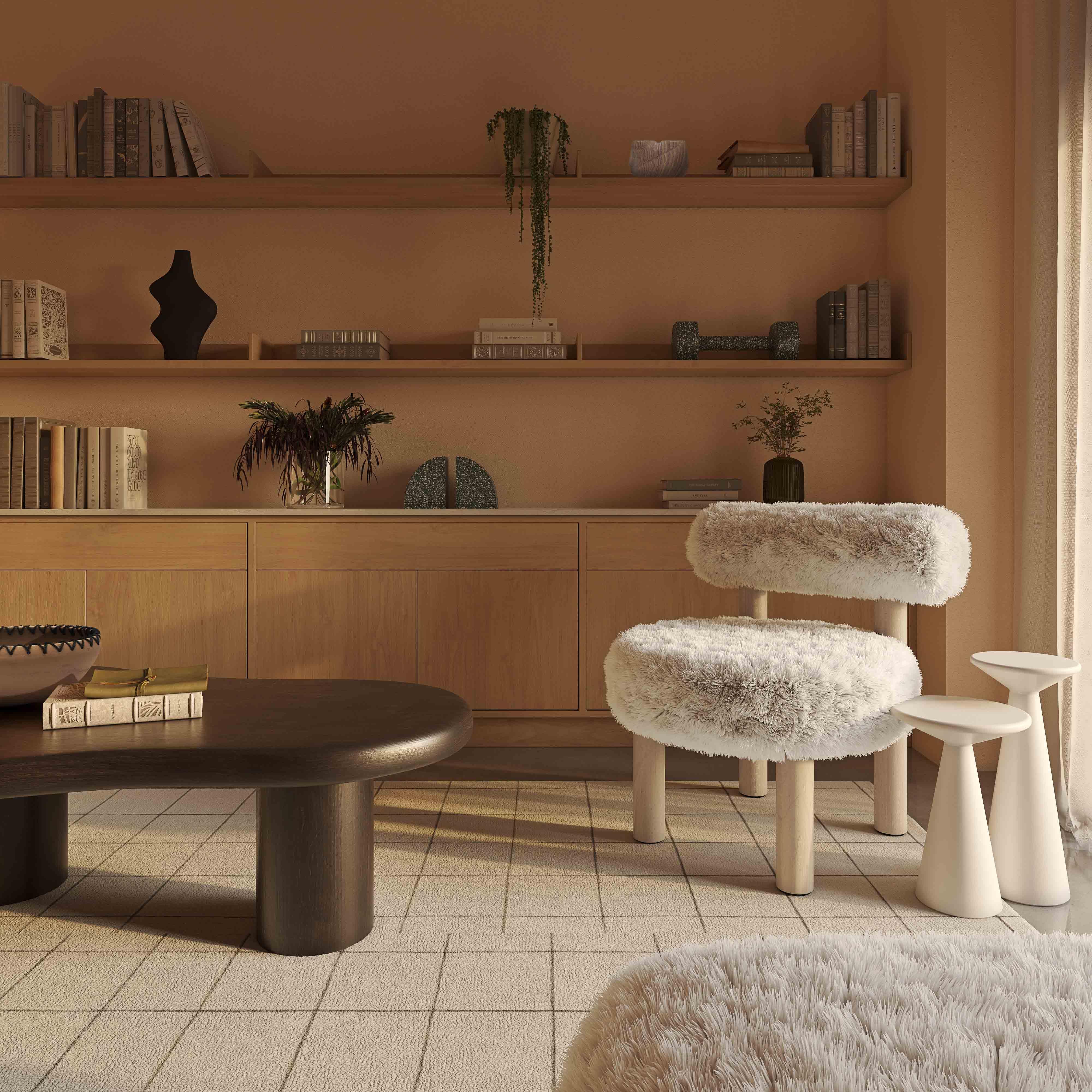 Click here for TOV Furniture Carmel Shearling Accent Chair  Natur... prices