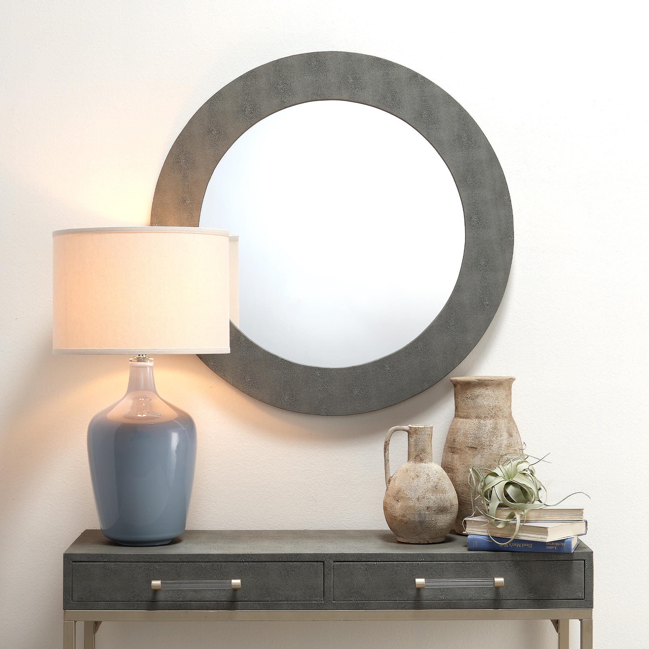 Click here for Relaxed Elegance Emery Wall Mirror  Gray prices