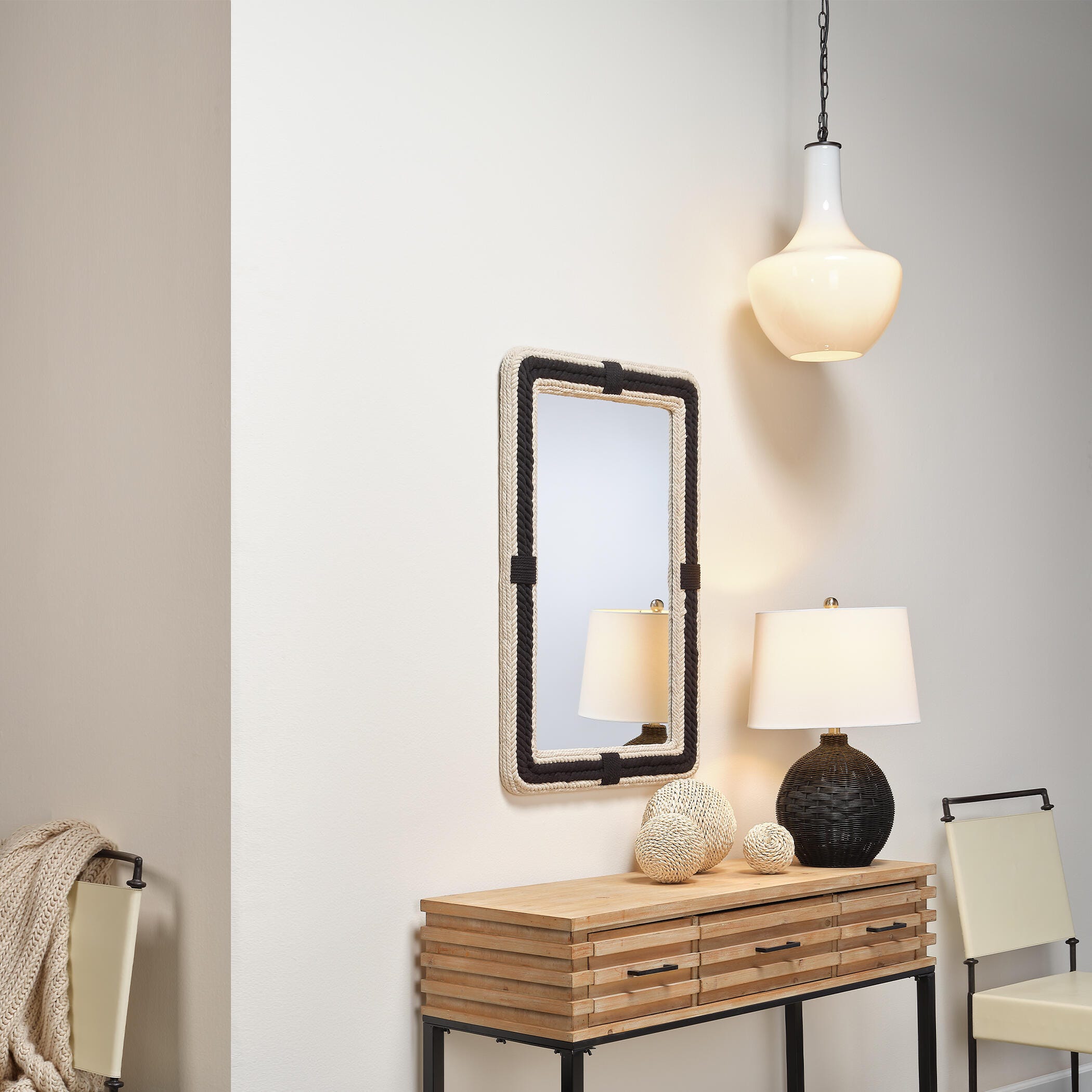 Click here for Relaxed Elegance Kaden Wall Mirror  Gray prices