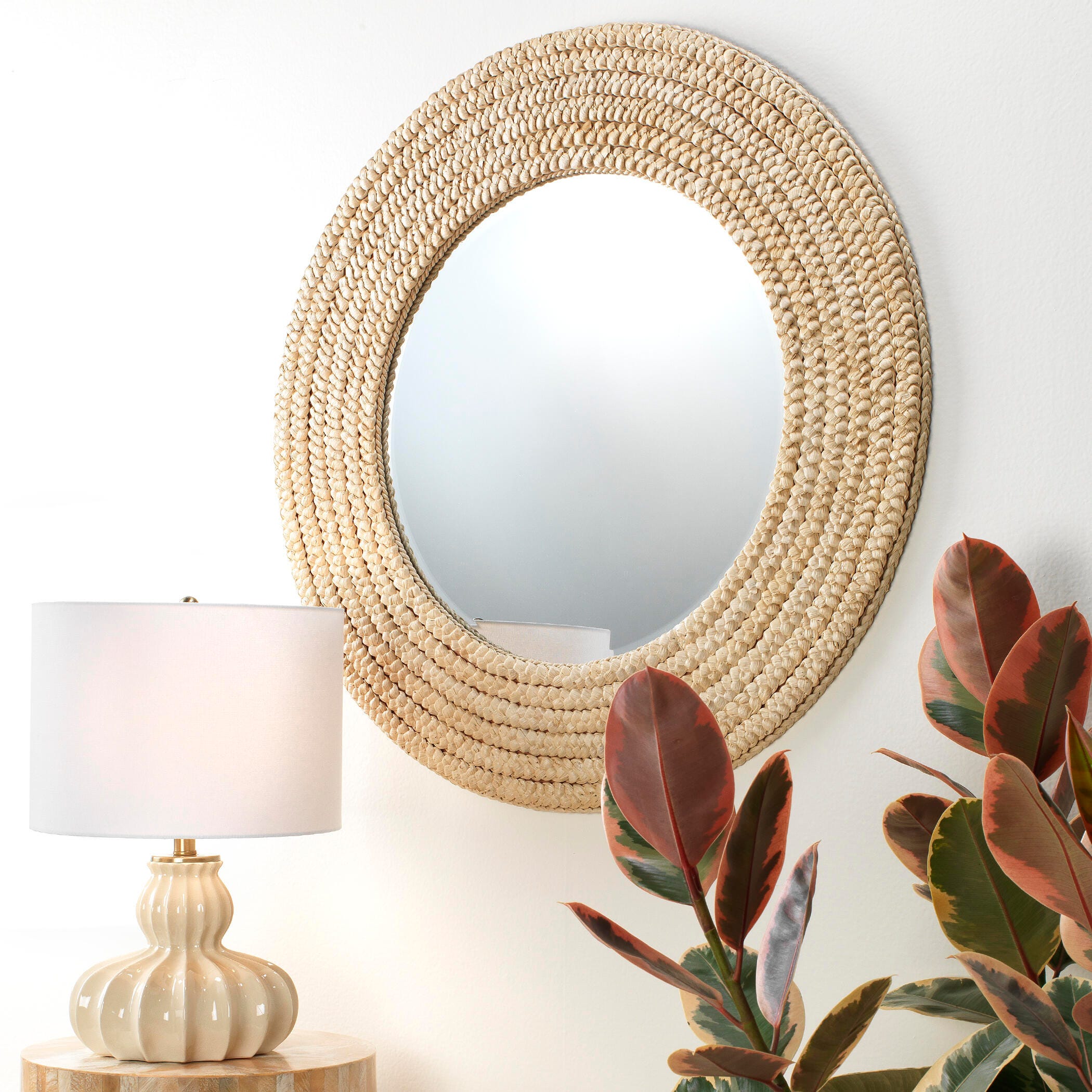 Click here for Relaxed Elegance Valeria Wall Mirror  Natural prices