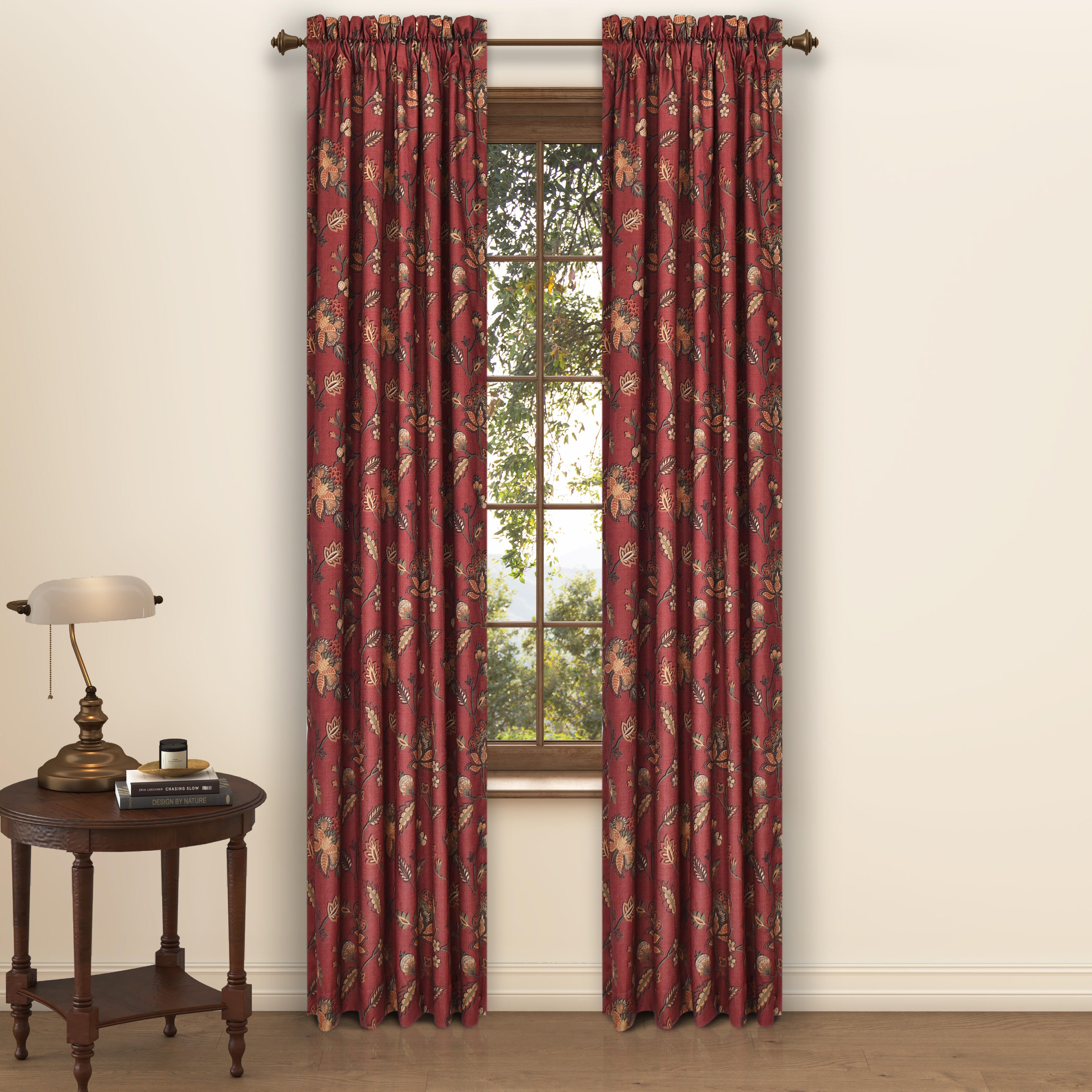 Click here for Royal Court Bari Window Panel Pair  Red prices