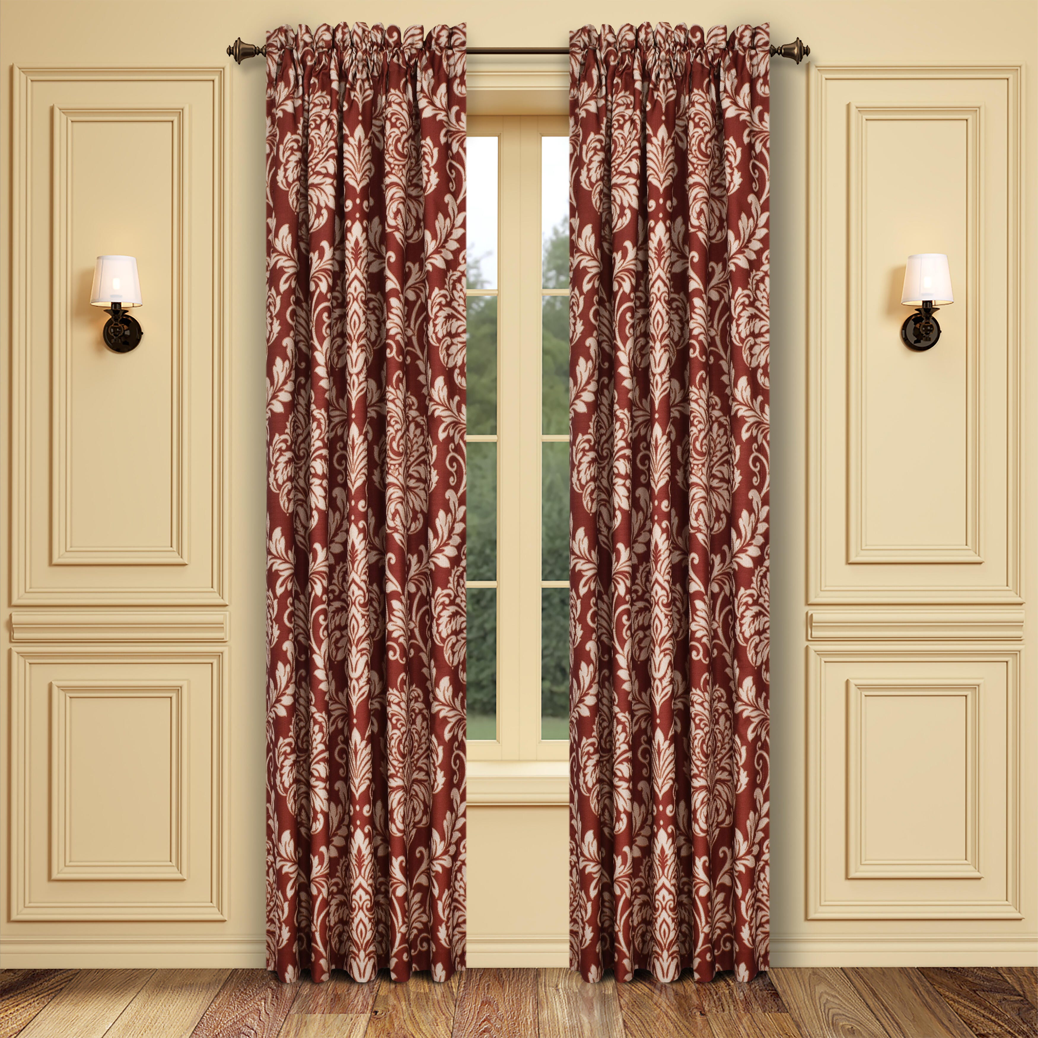 Click here for Royal Court Lazia Window Panel Pair  Red prices