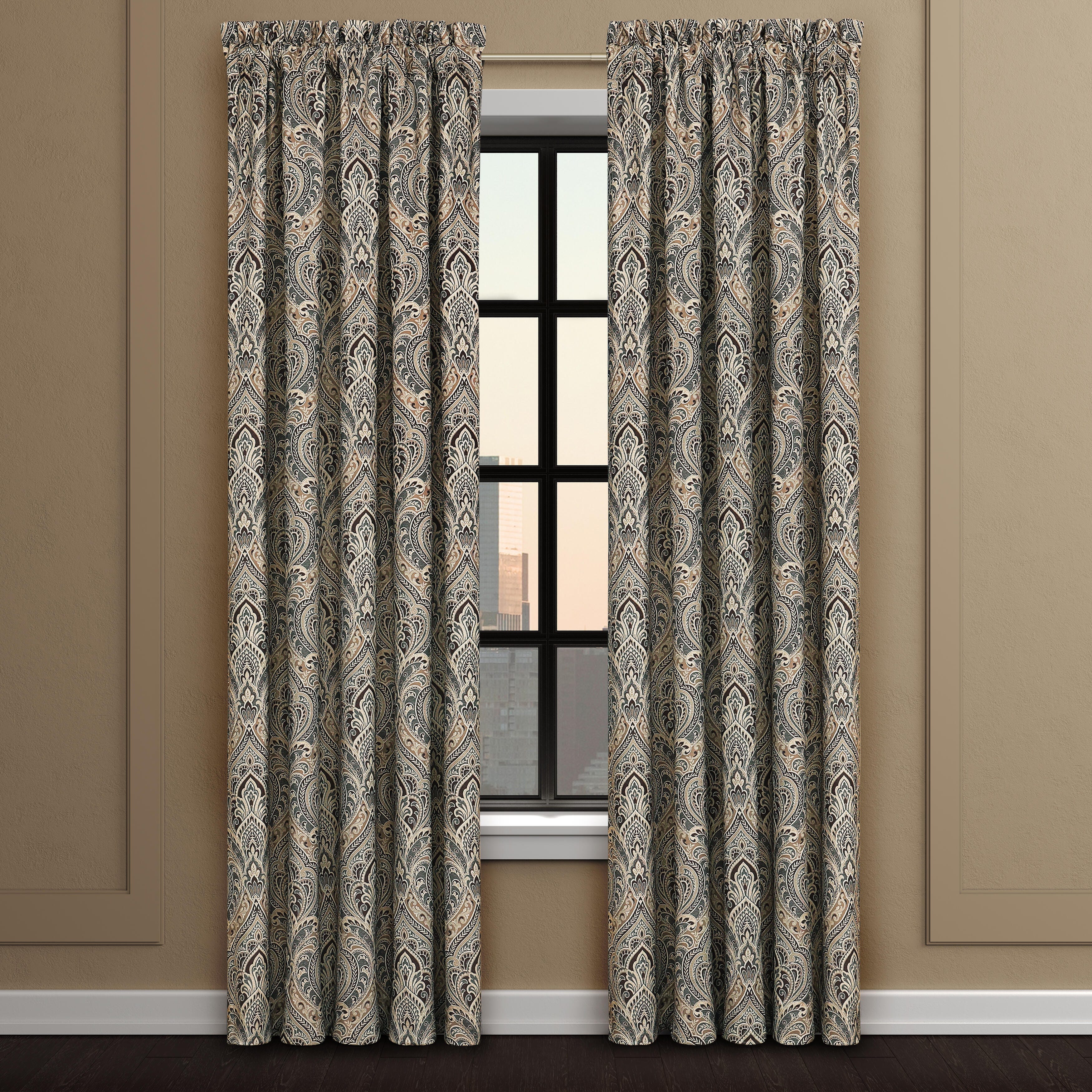 Click here for Royal Court Maren Window Panel Pair  Chocolate prices