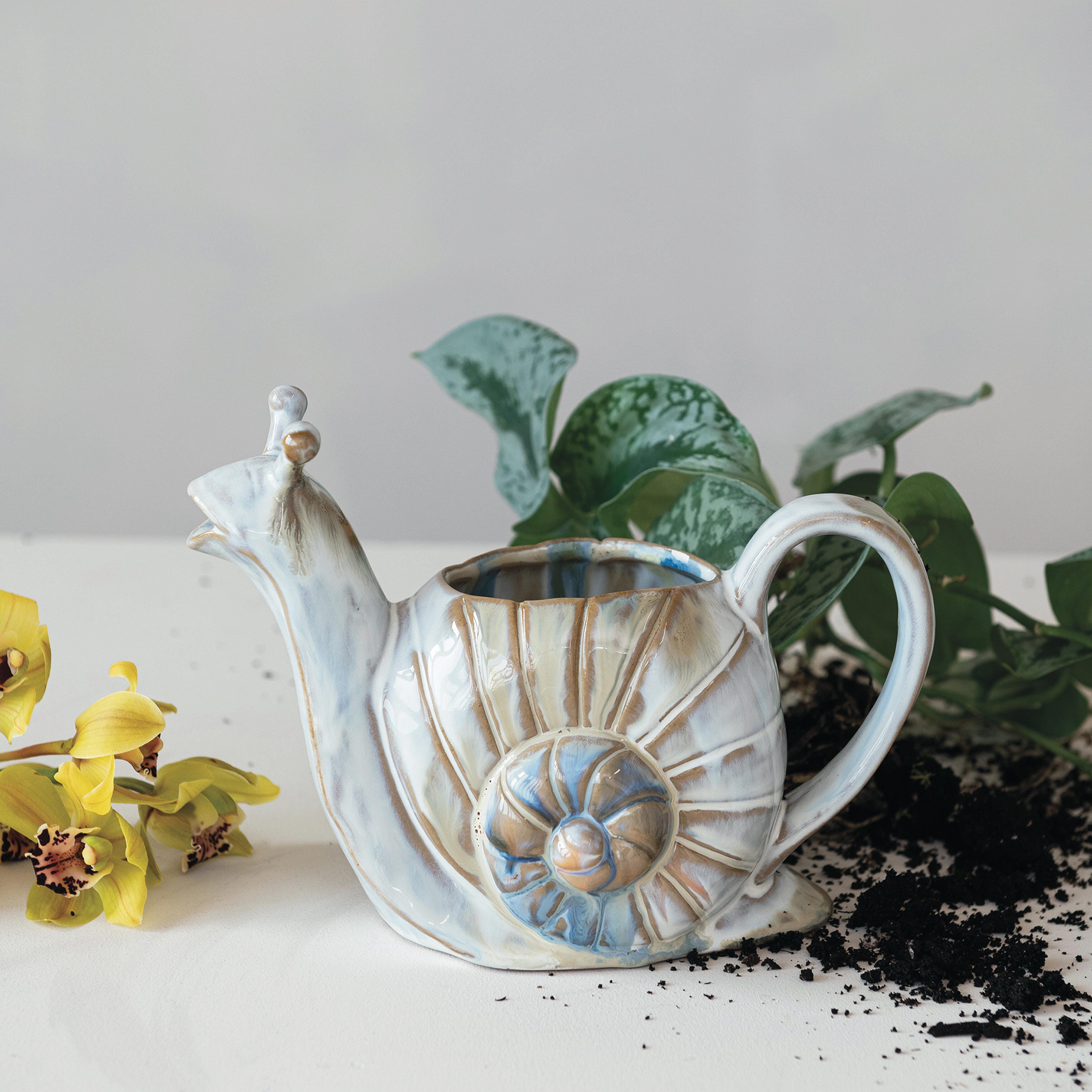 Click here for Storied Home Snail Shaped Watering Can  Multi prices