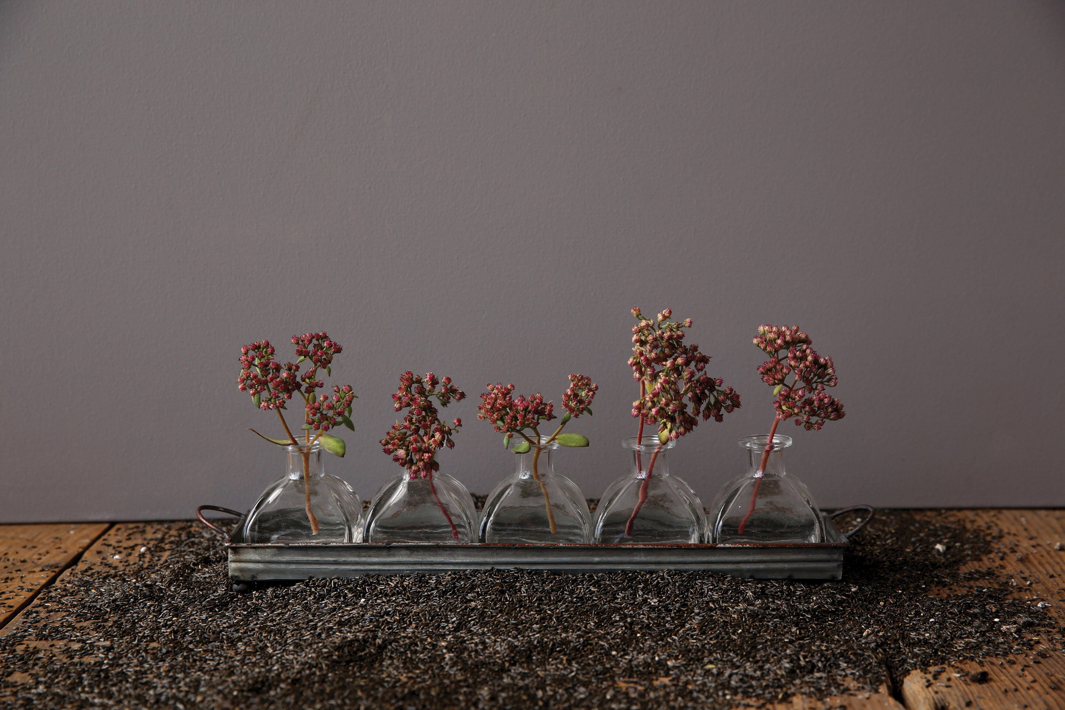 Click here for Storied Home Decorative Tray with Handles and 5-Pi... prices