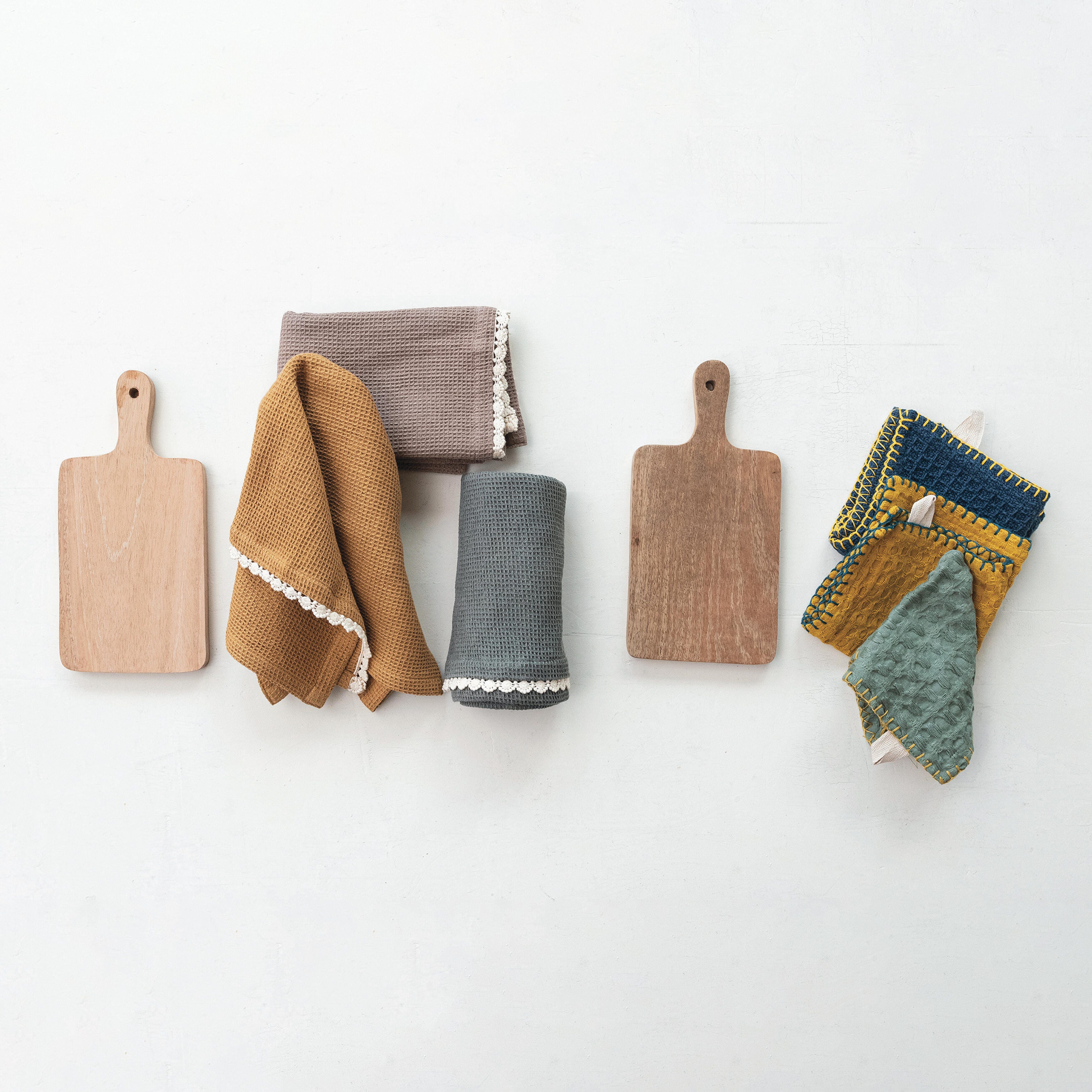 Click here for Storied Home Pastoral Tea Towels Set of 3  Multi prices