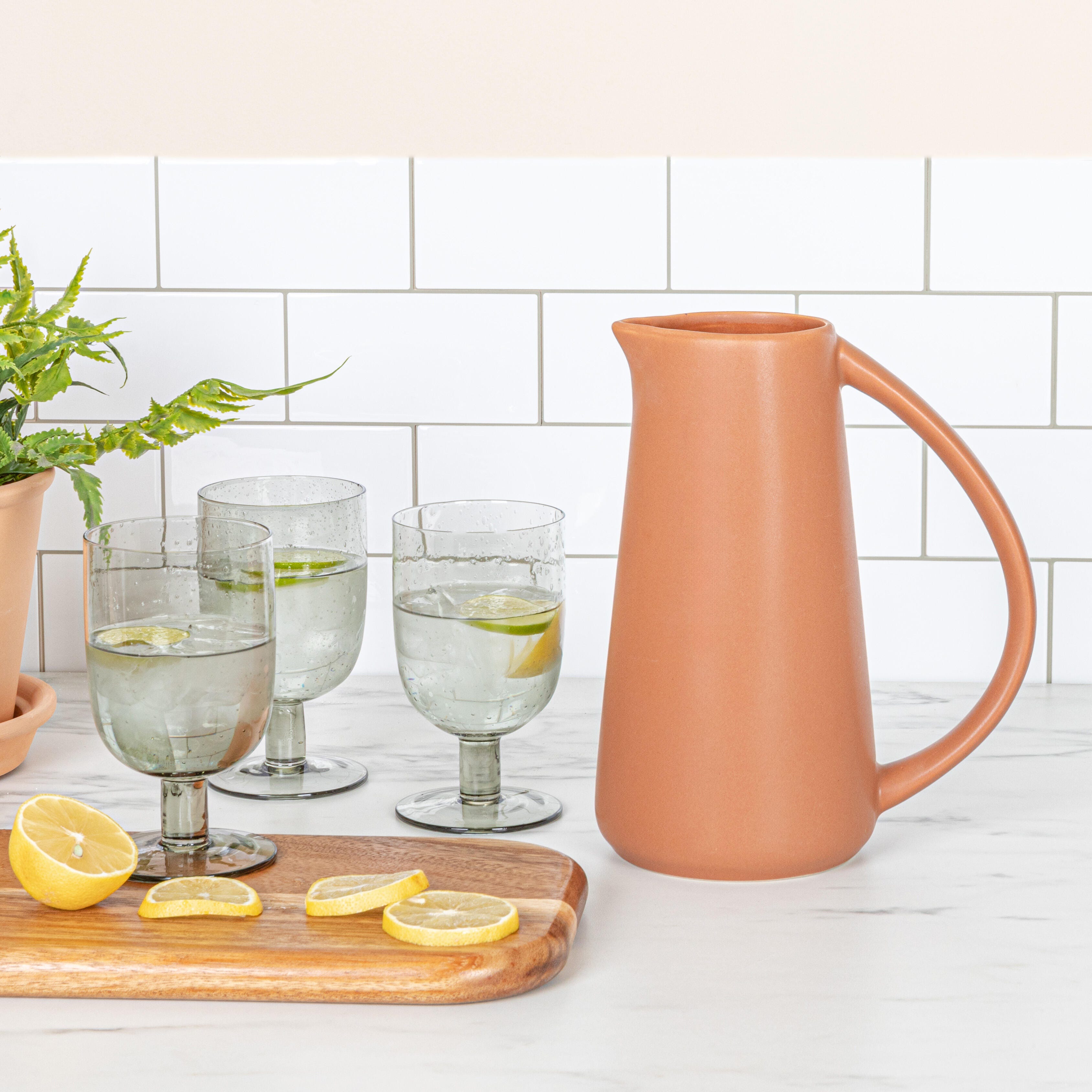 Click here for Storied Home Pitcher  Terracotta prices