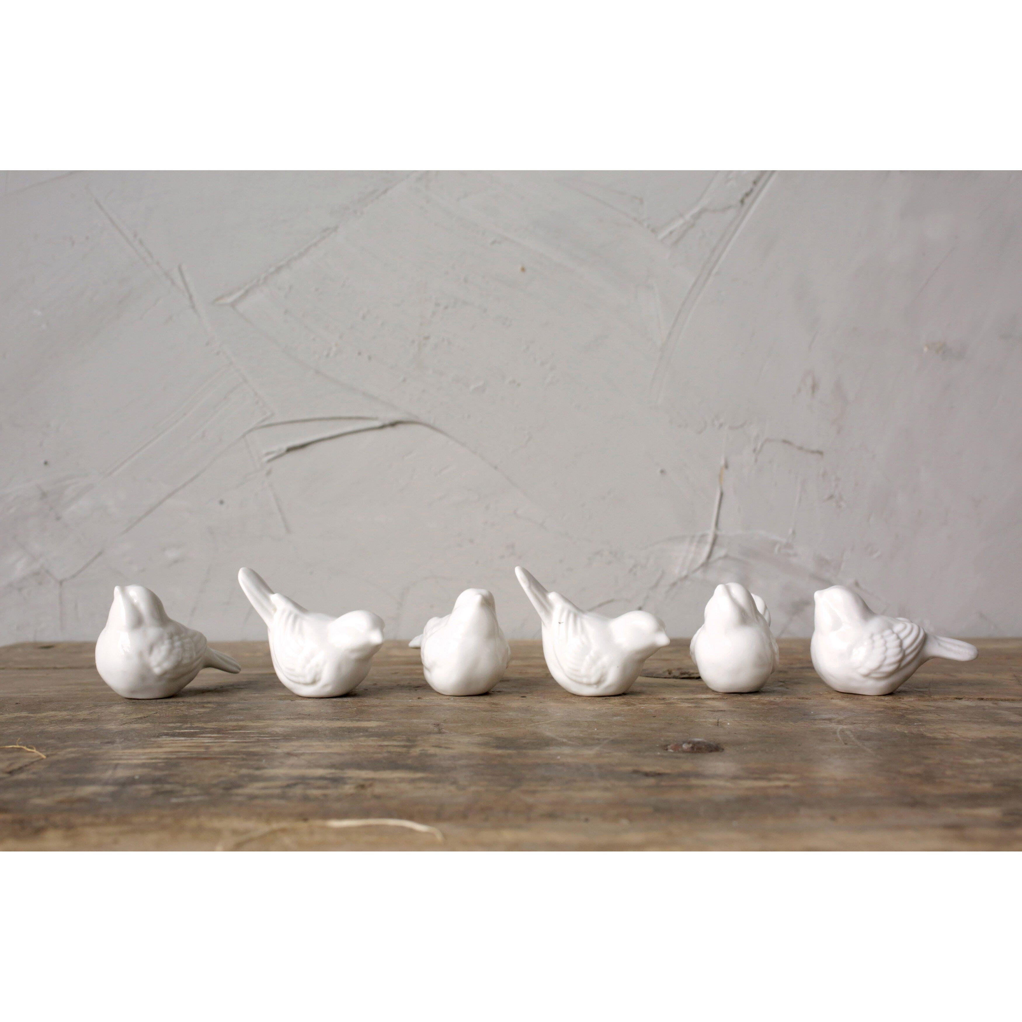 Click here for Storied Home Decorative Birds (Set of 6)  White prices