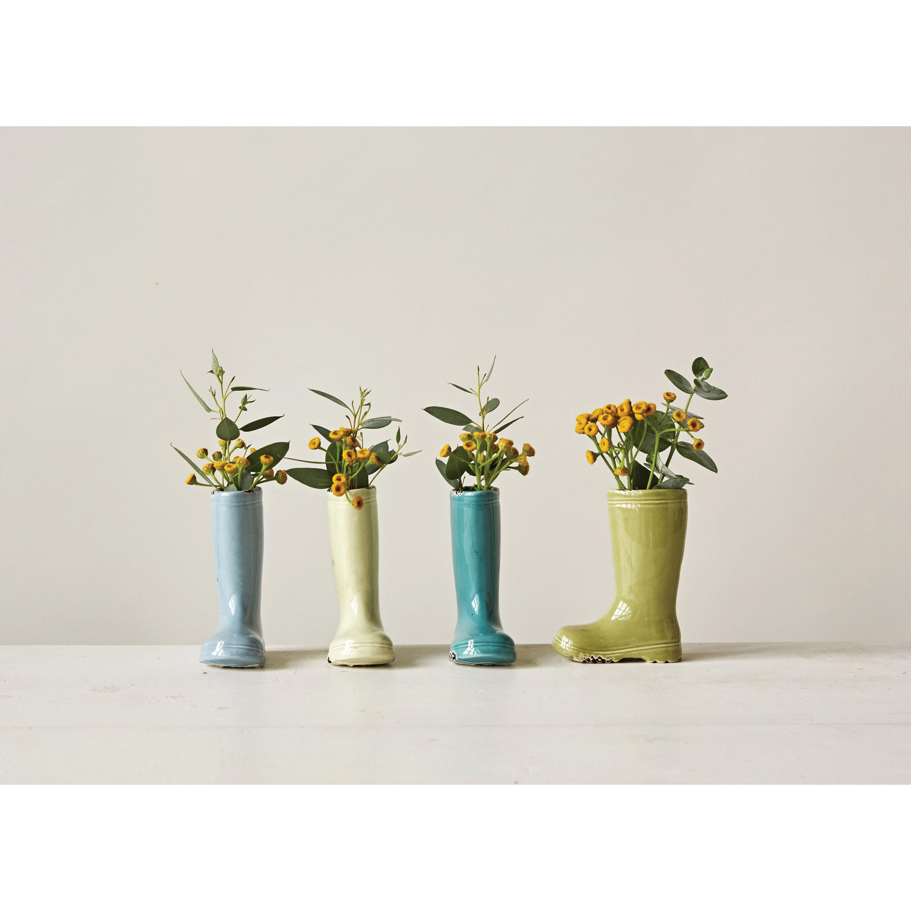 Click here for Storied Home Boot Vases (Set of 4)  Multi prices