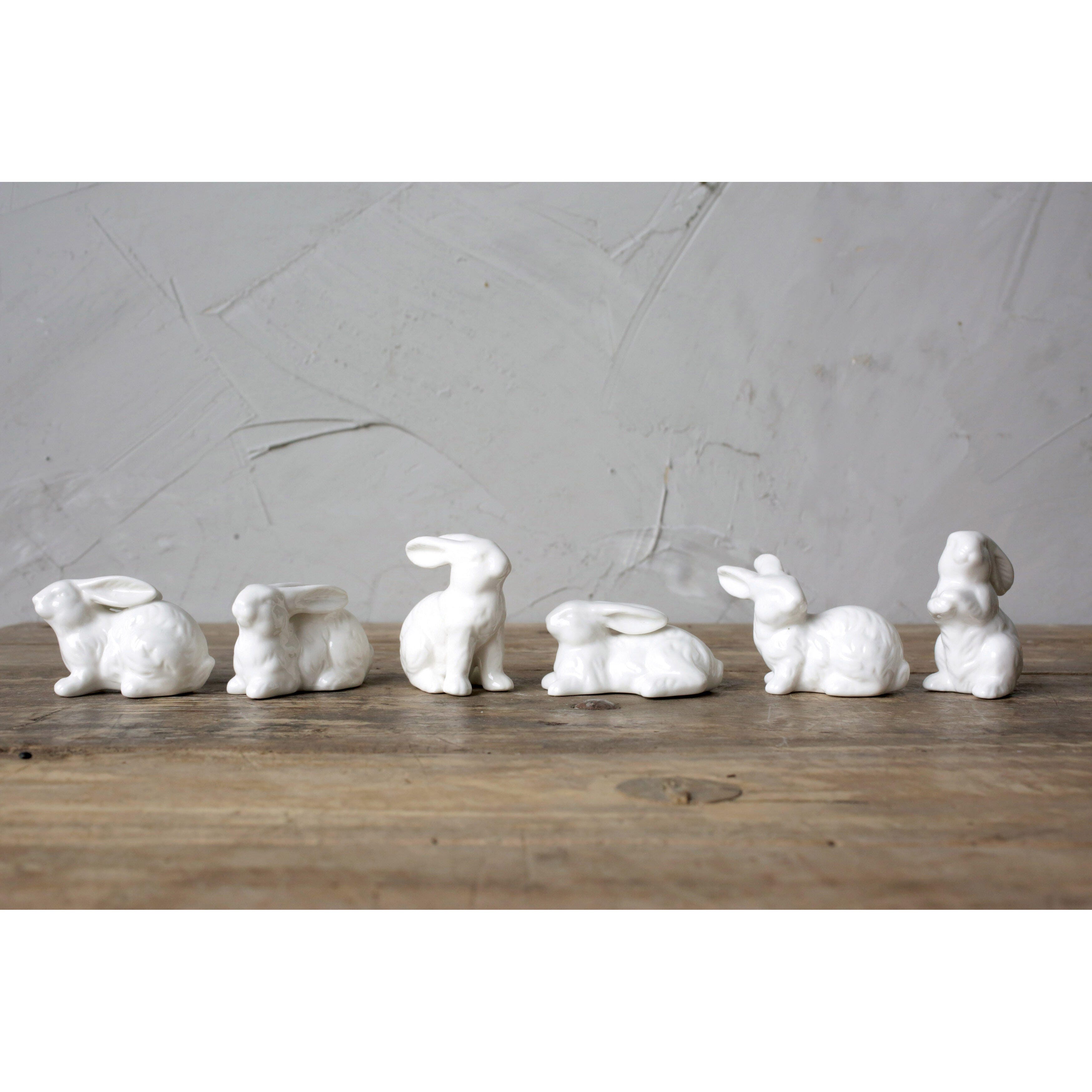 Click here for Storied Home Decorative Bunnies (Set of 6)  White prices