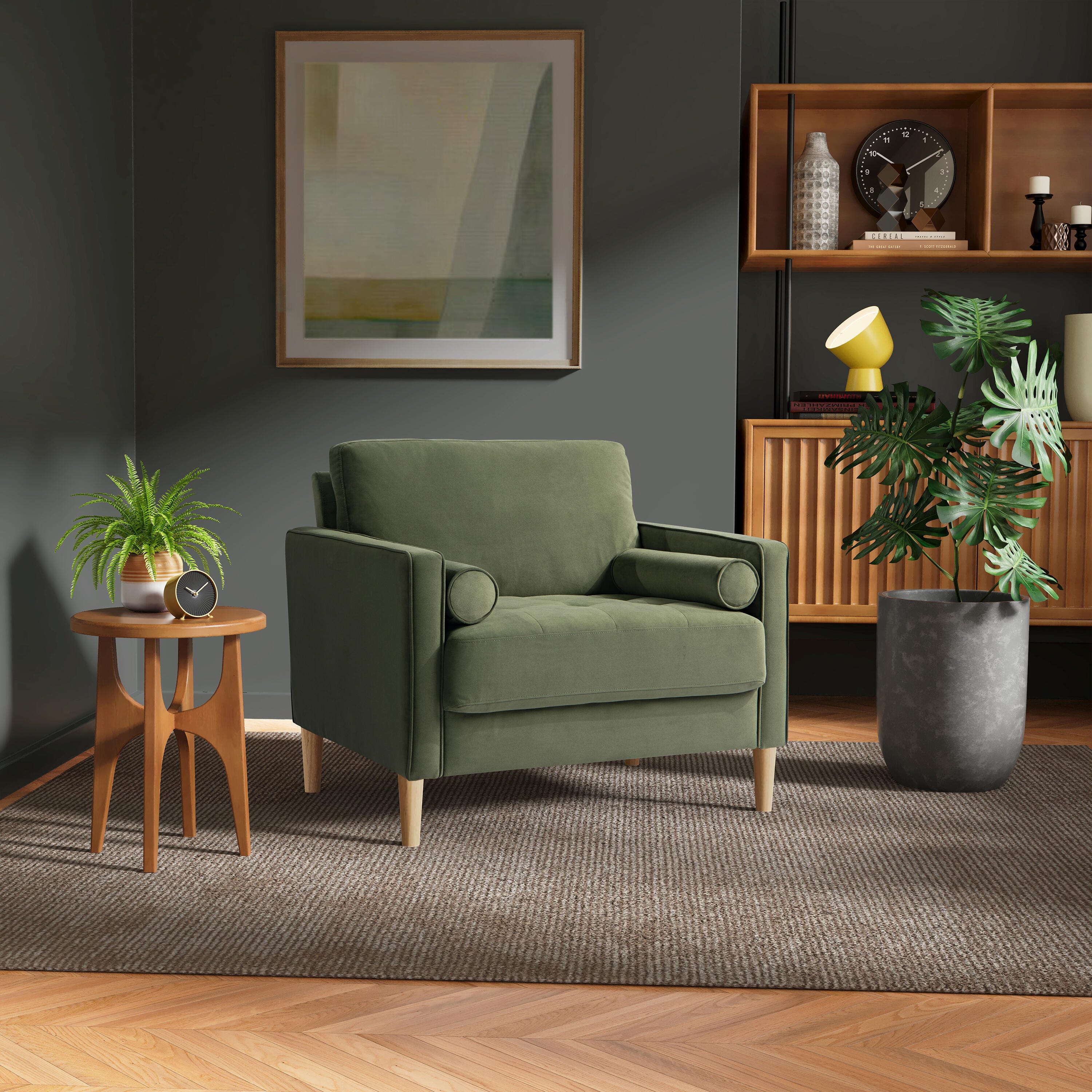 Click here for Studio Living Lansing Accent Chair  Olive prices
