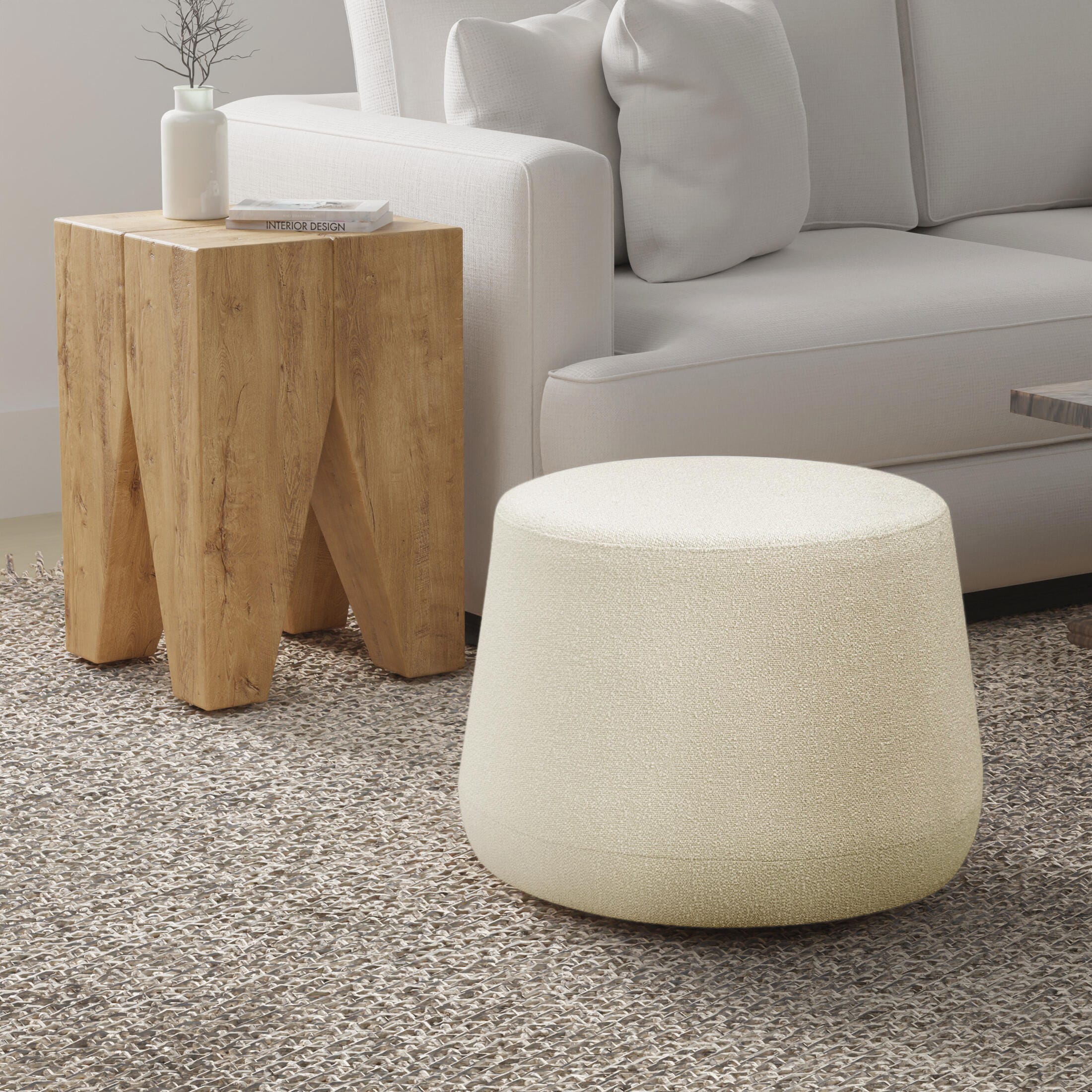 Click here for Studio Living Gentry Ottoman  Snow prices