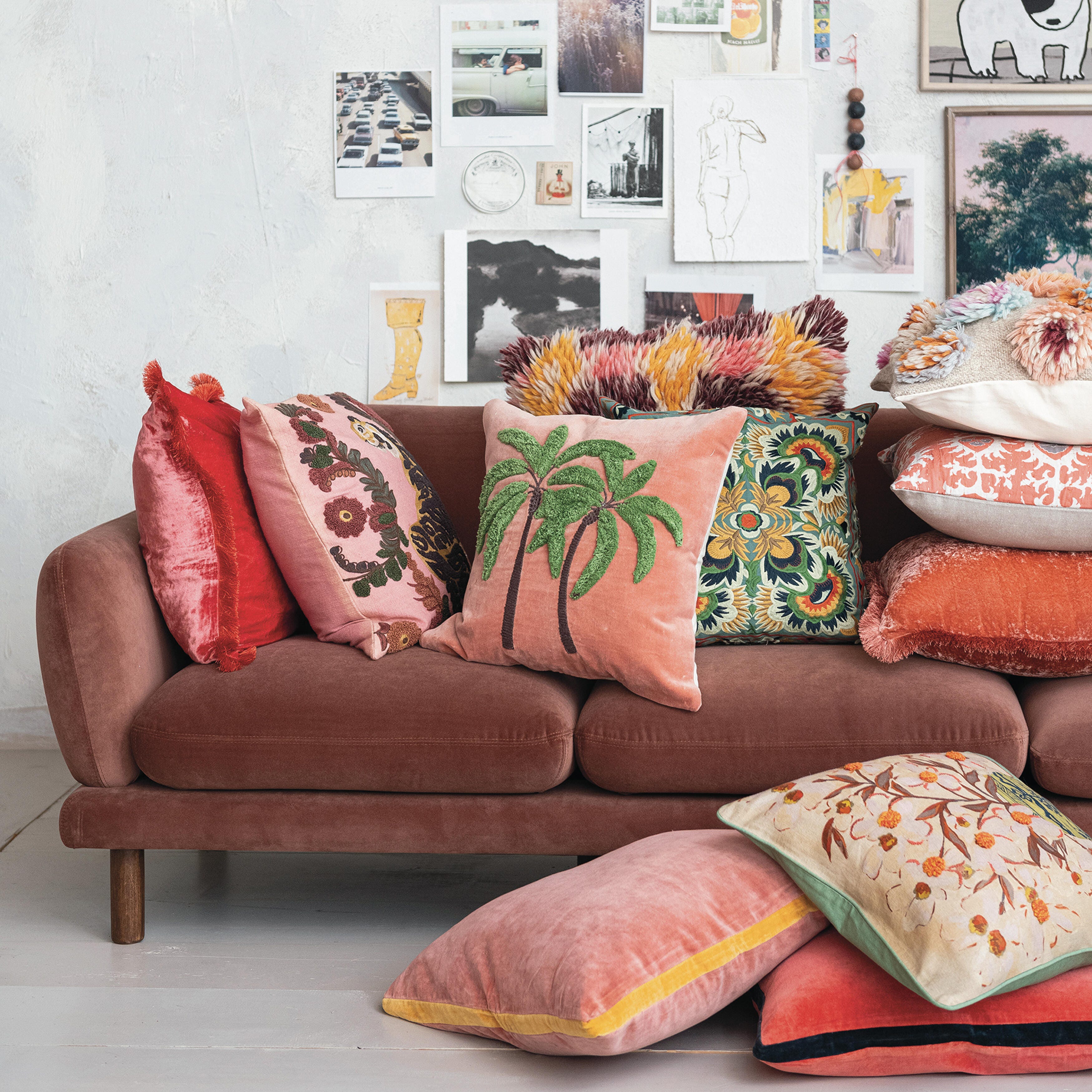 Click here for Storied Home Embroidered Pillow  Multi prices