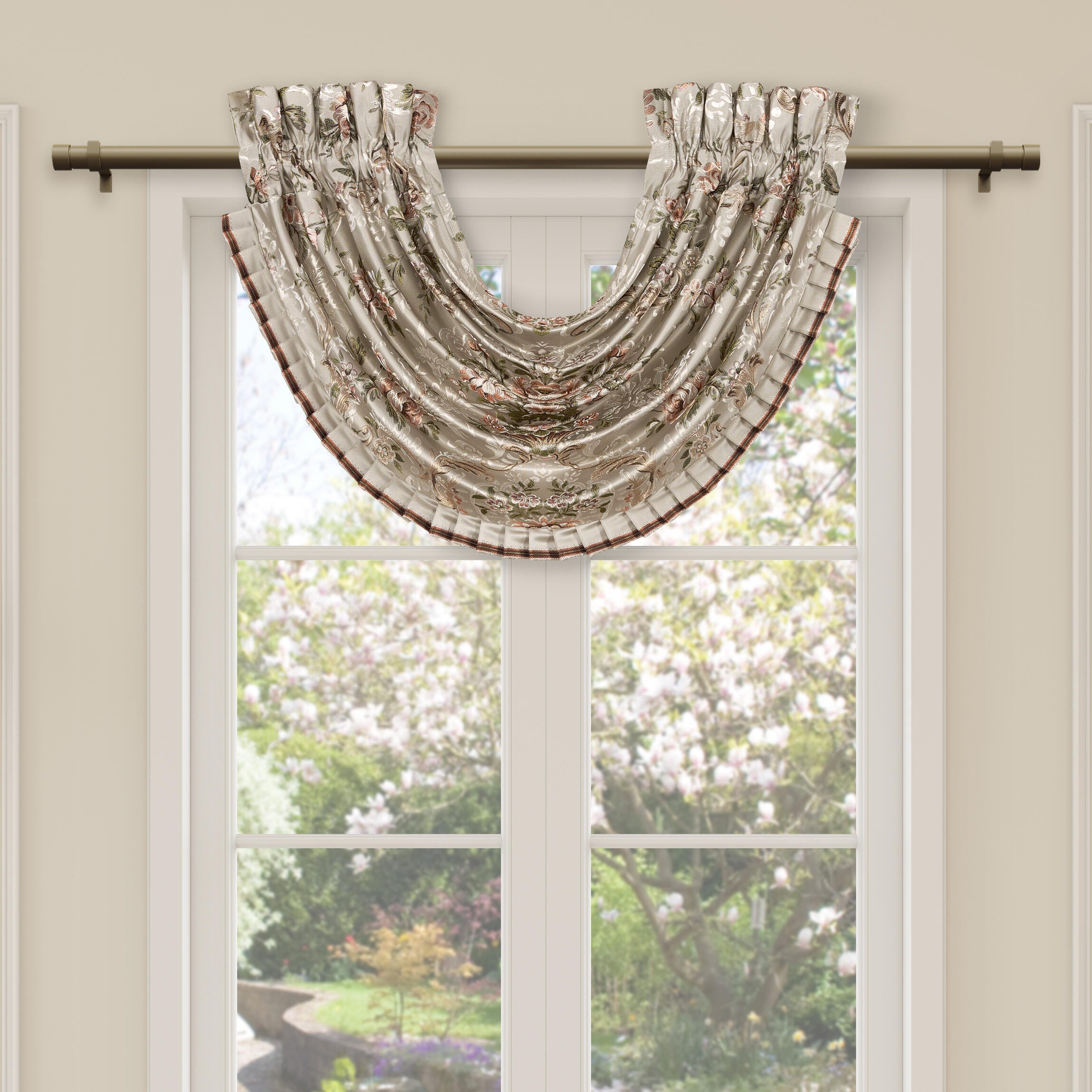 Click here for J. Queen New York Pecora Waterfall Valance  Coral prices