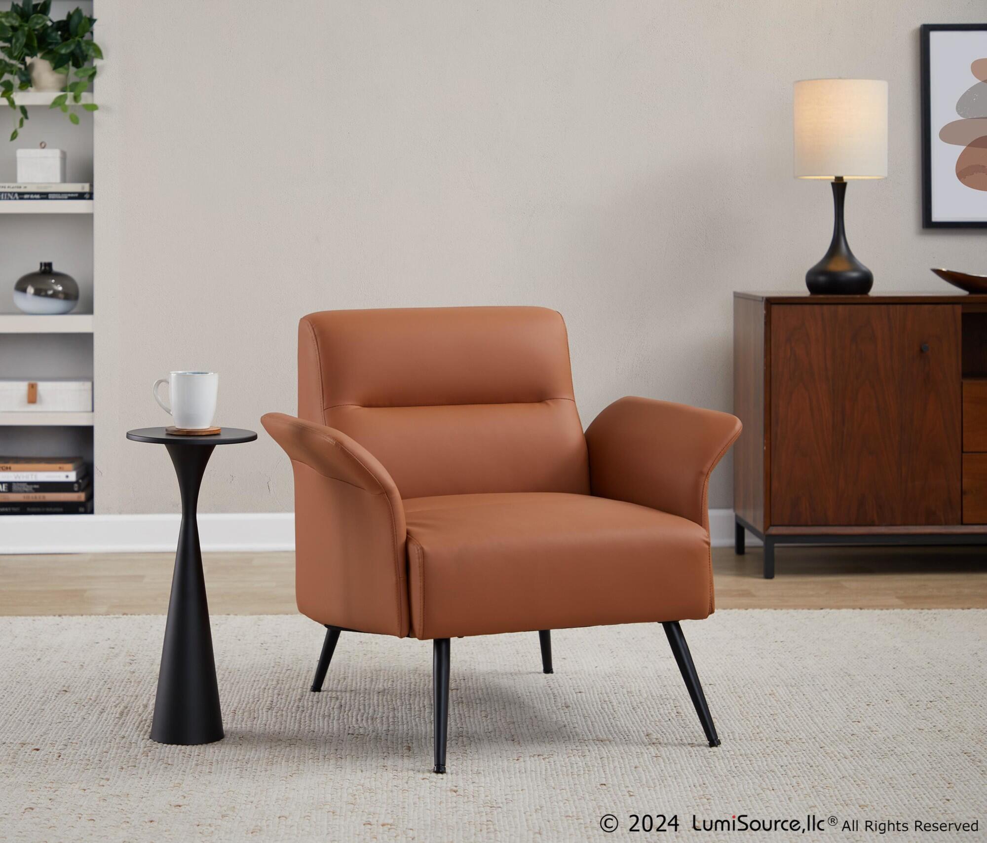 Click here for LumiSource Petal Accent Chair  Camel prices