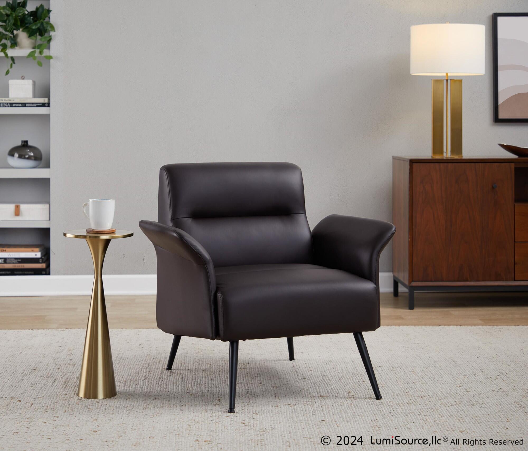 Click here for LumiSource Petal Accent Chair  Espresso prices