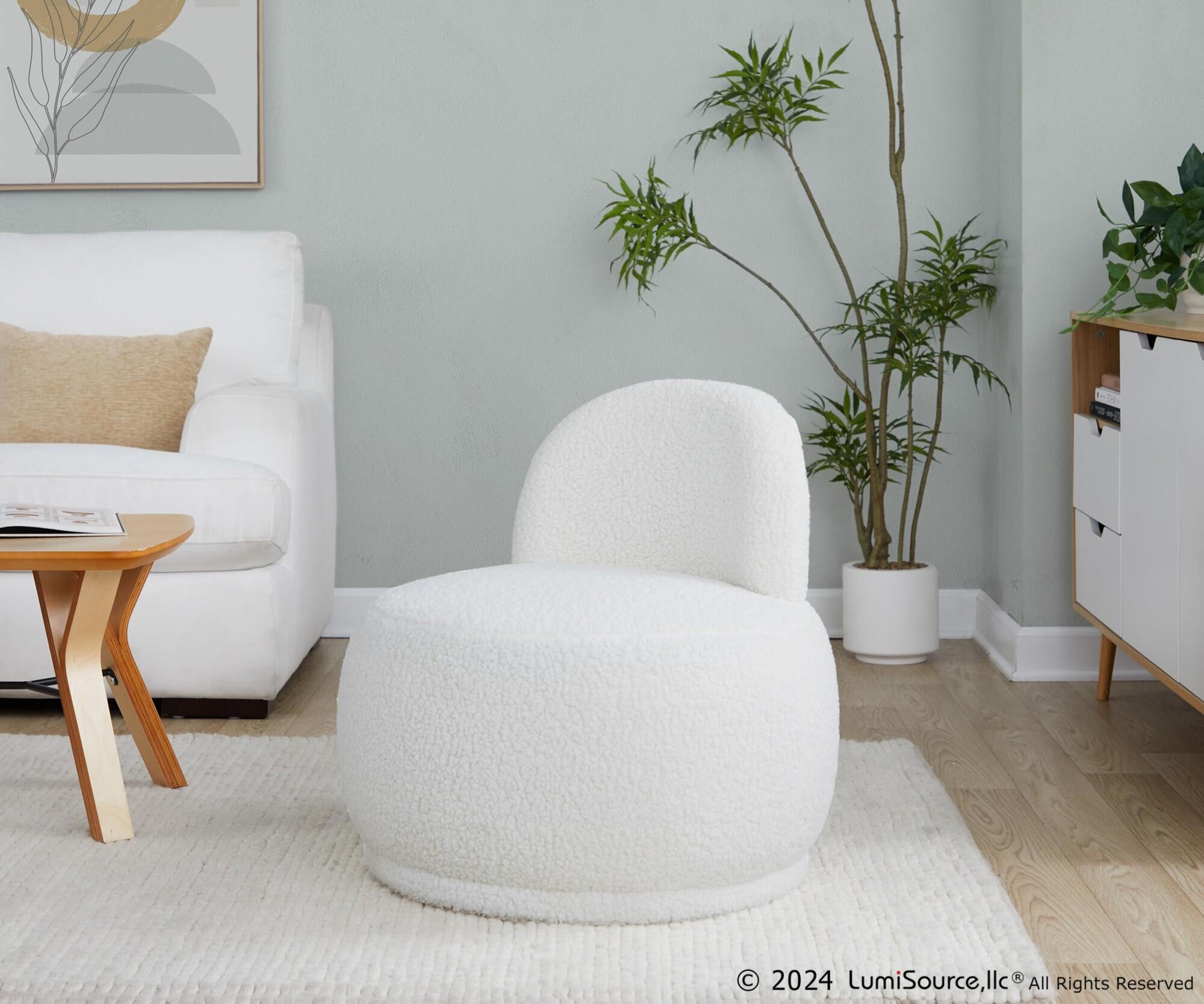 Click here for LumiSource Kimi Accent Chair  White prices