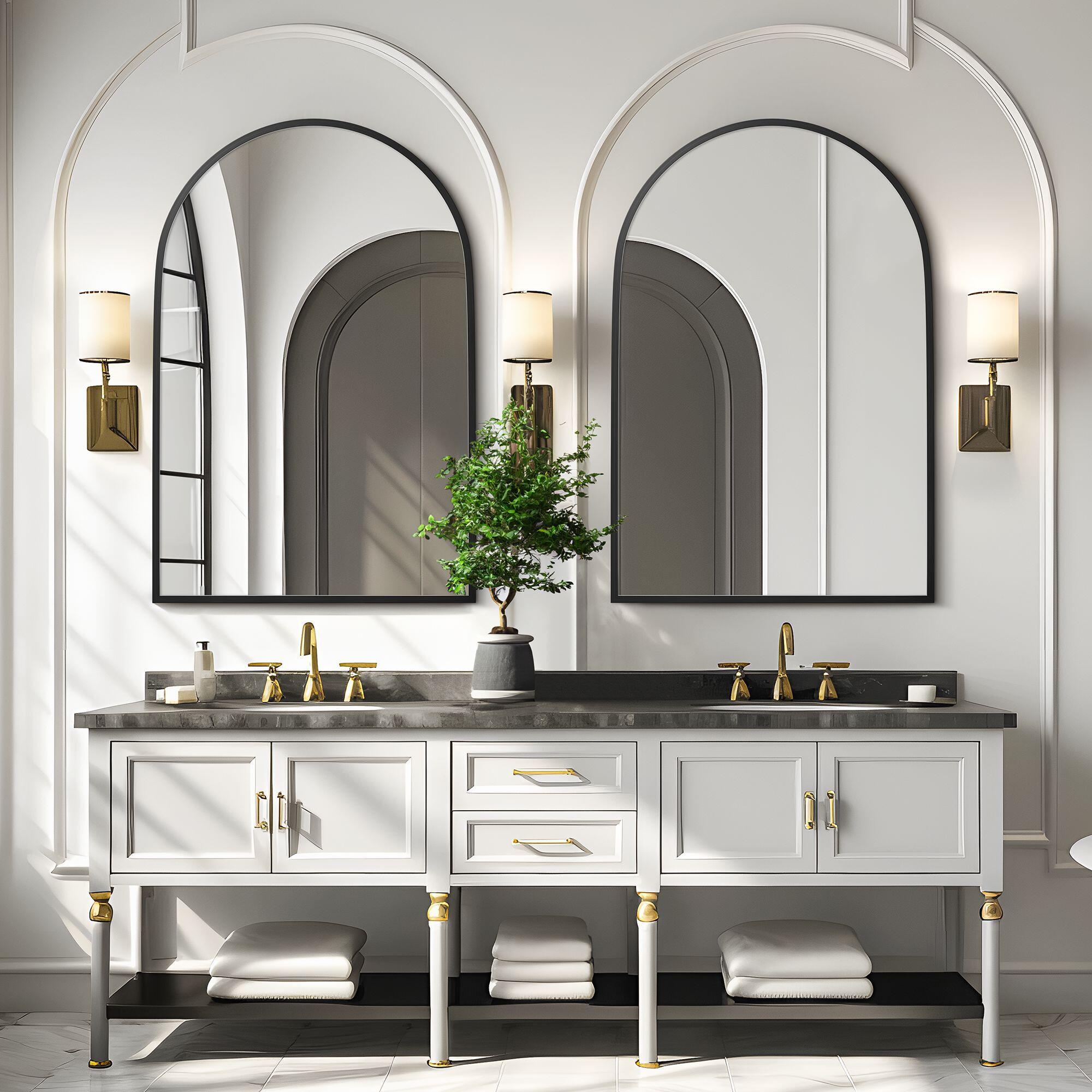 Click here for Dovelina Dulcea Arched Free Standing Wall Mirror... prices