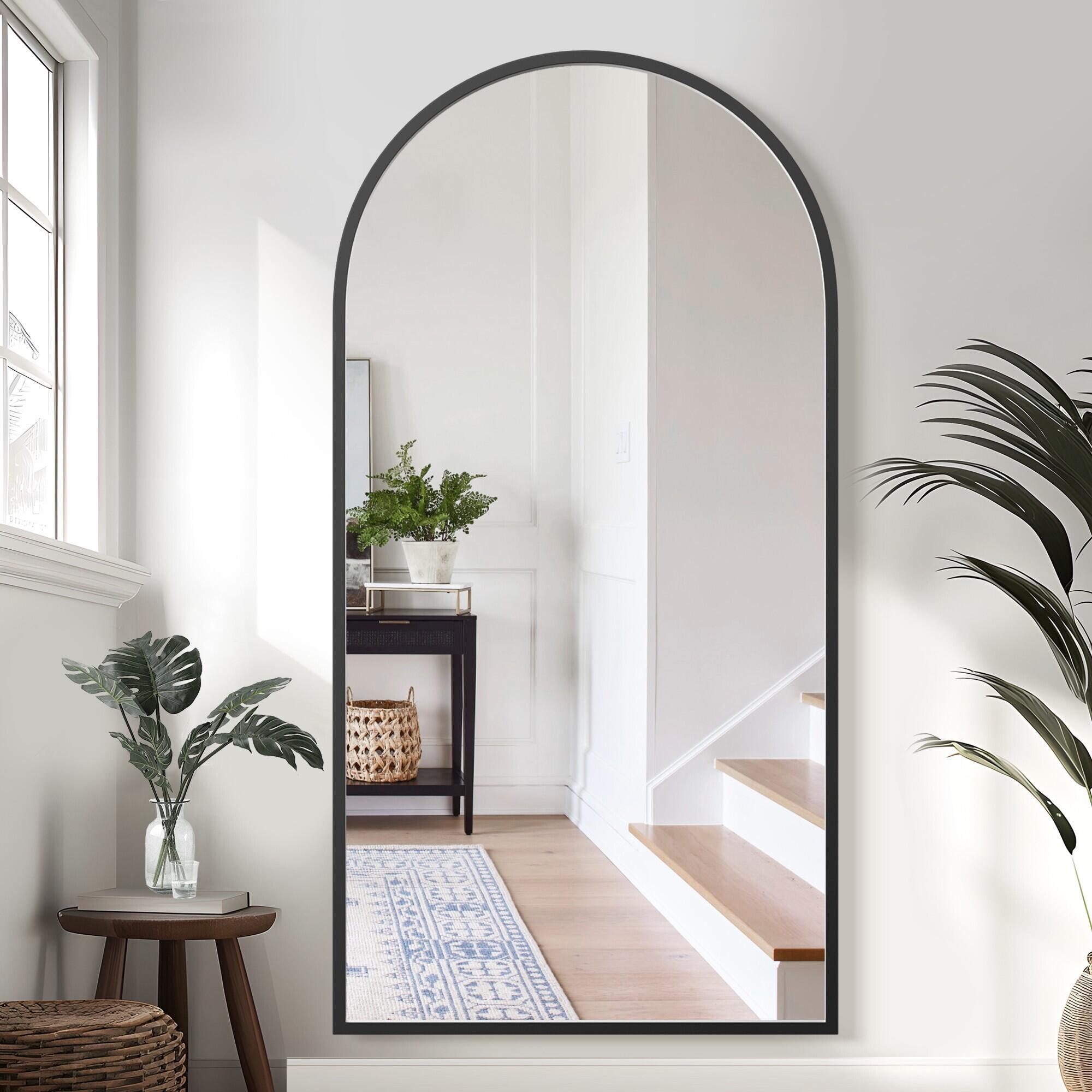 Click here for Dovelina Dulcea Arched Wall Mirror  Black prices