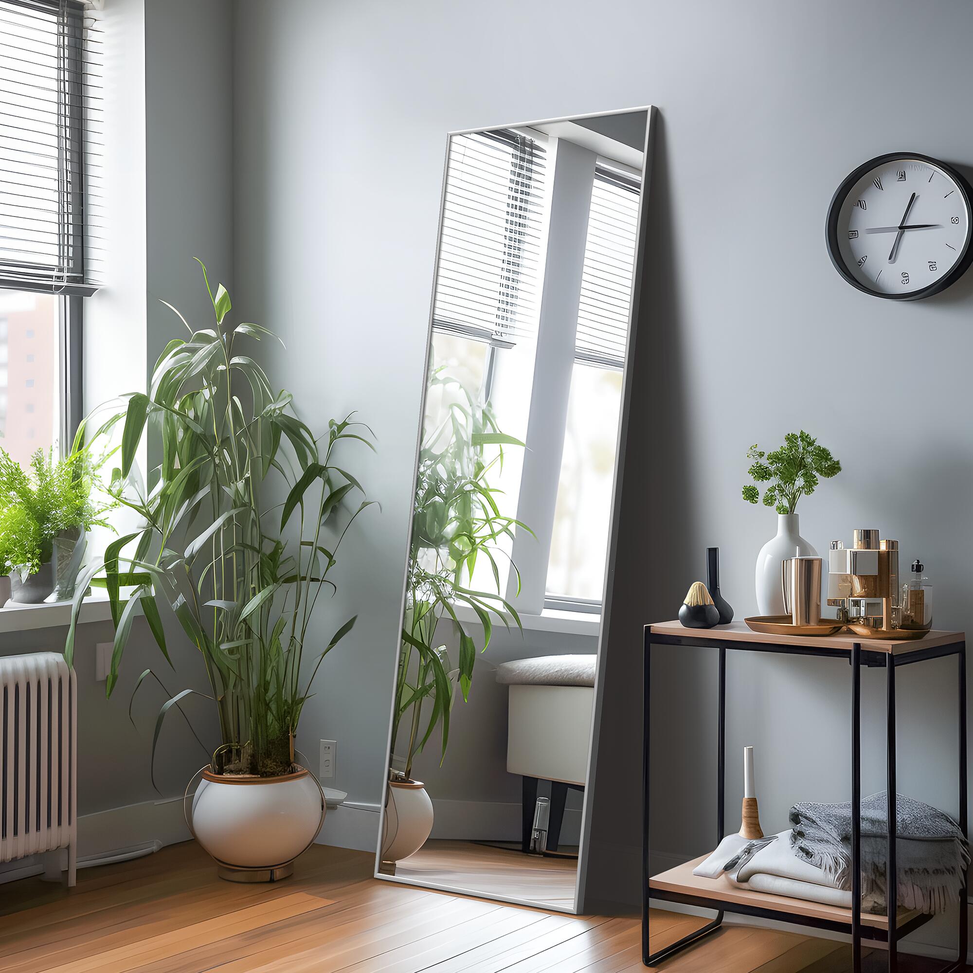 Click here for Dovelina Dulcea Free Standing Floor Mirror  Silver prices