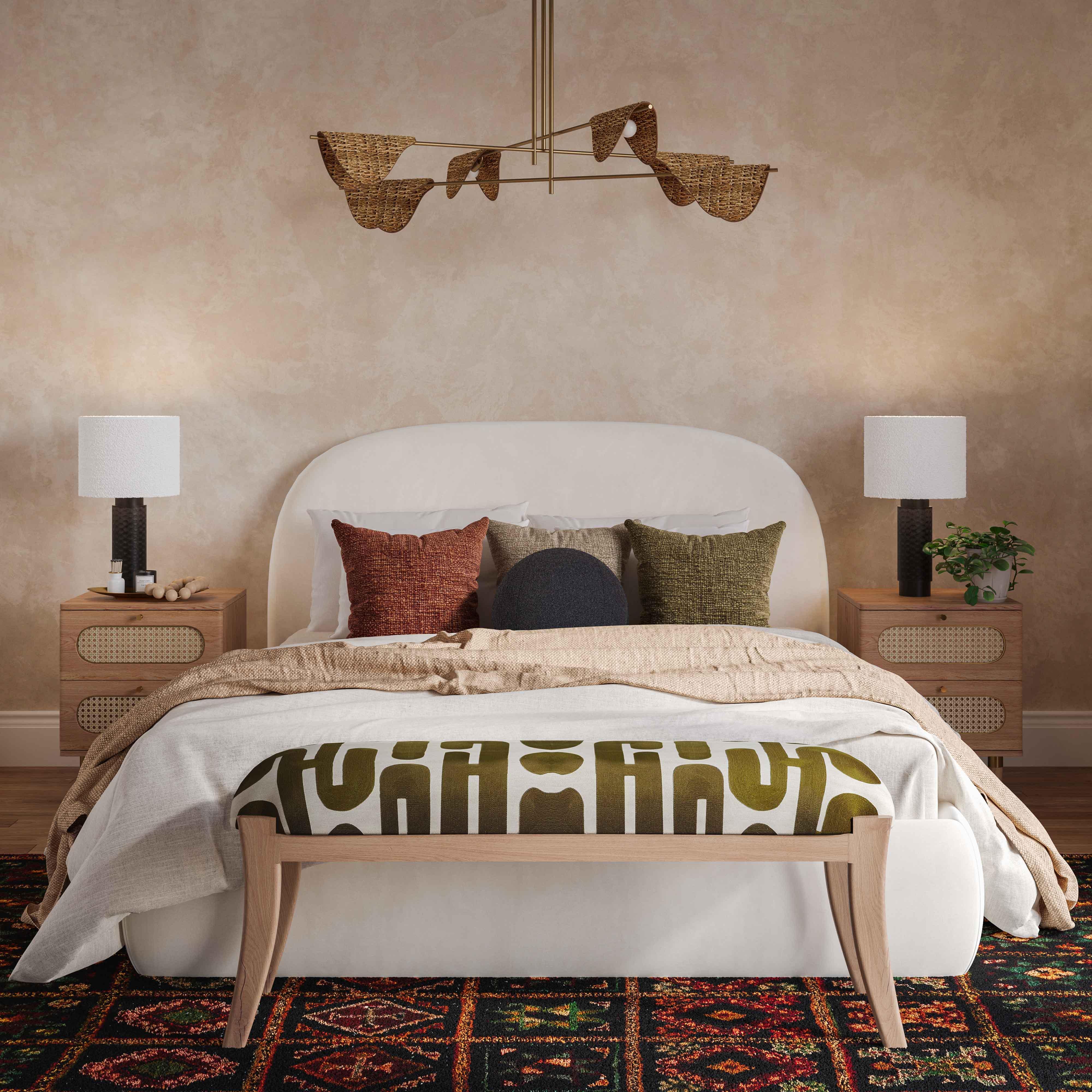 Click here for TOV Furniture Arielle Bench  Olive prices