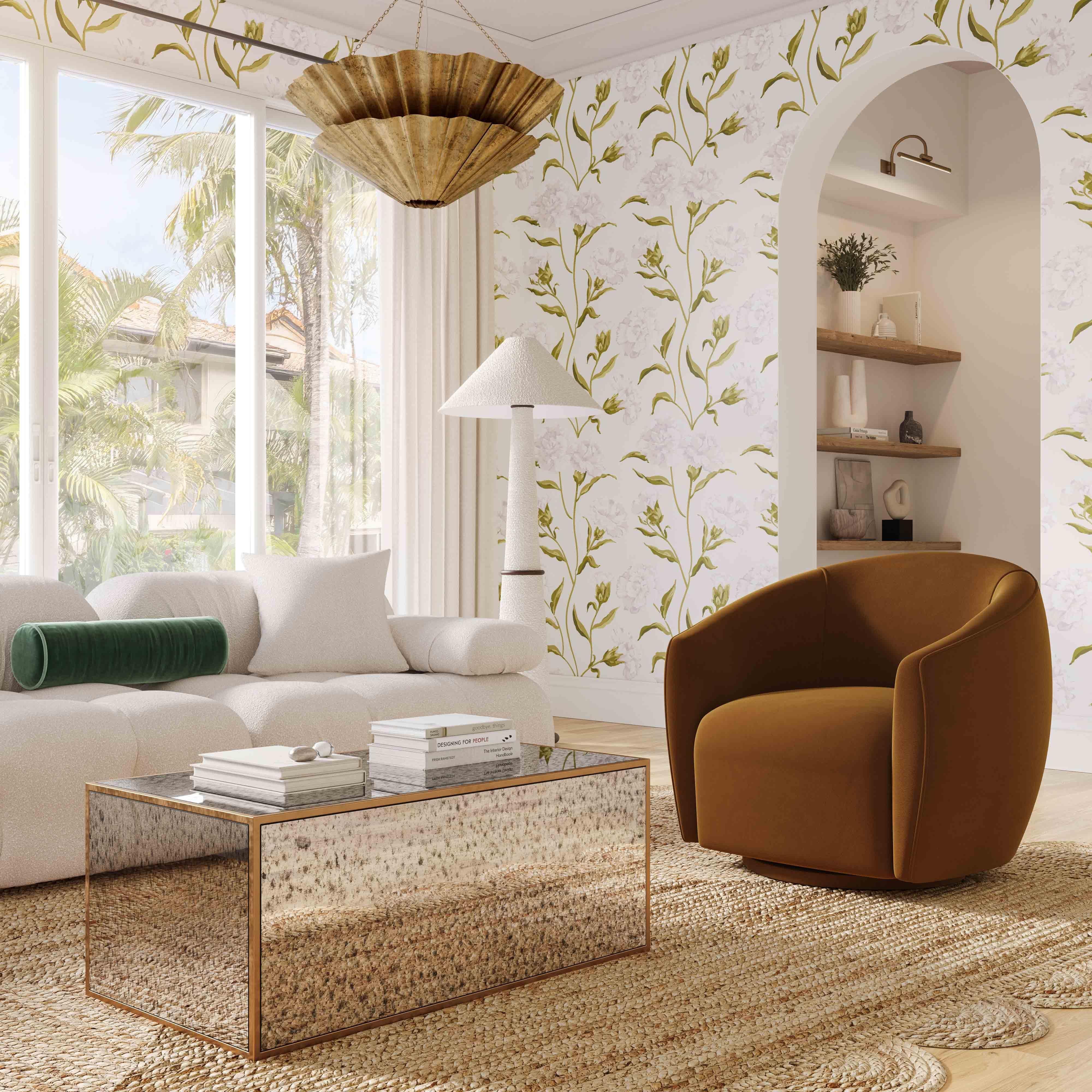 Click here for TOV Furniture Jordan Swivel Chair  Cognac prices