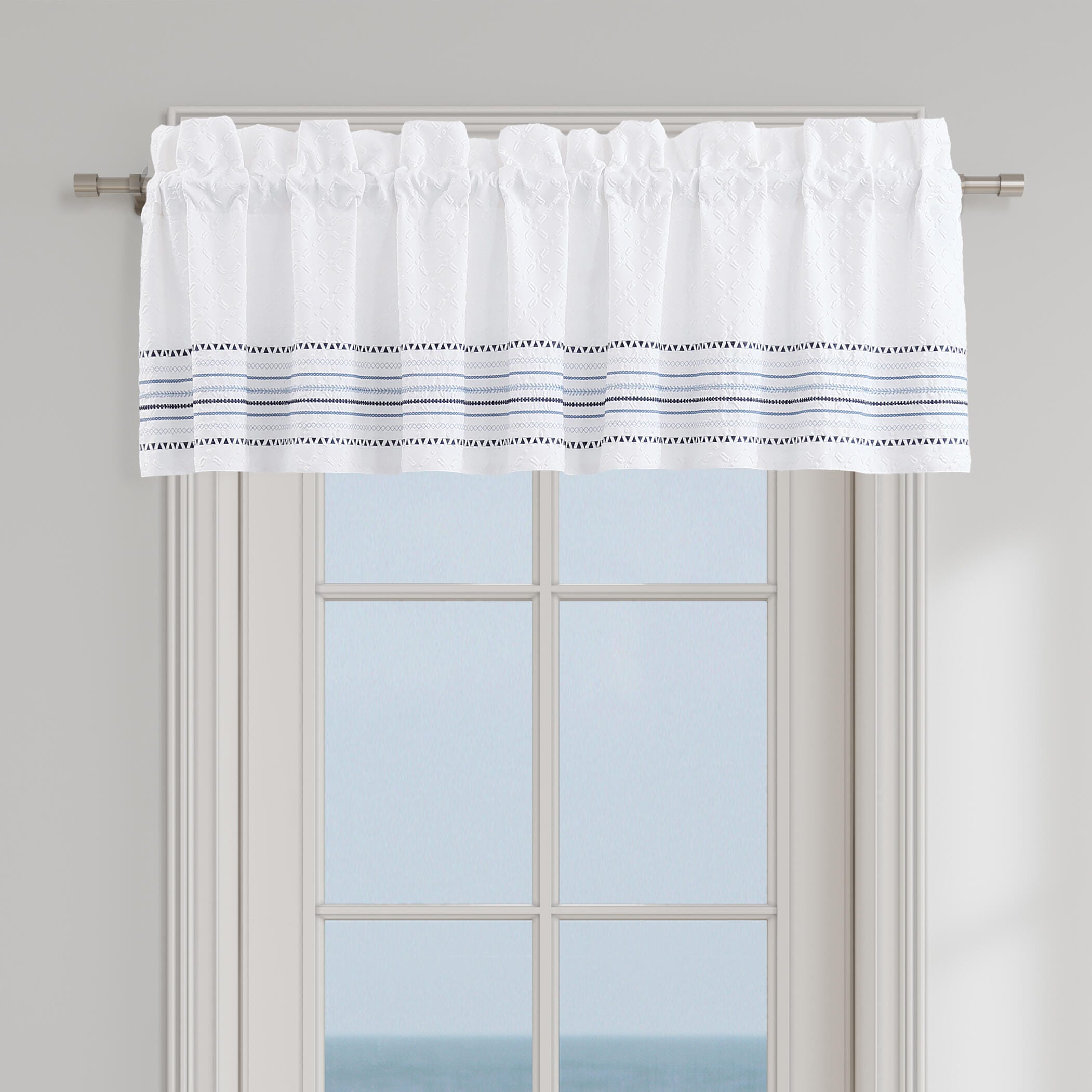 Click here for J. Queen New York Bayside Straight Valance  Blue prices