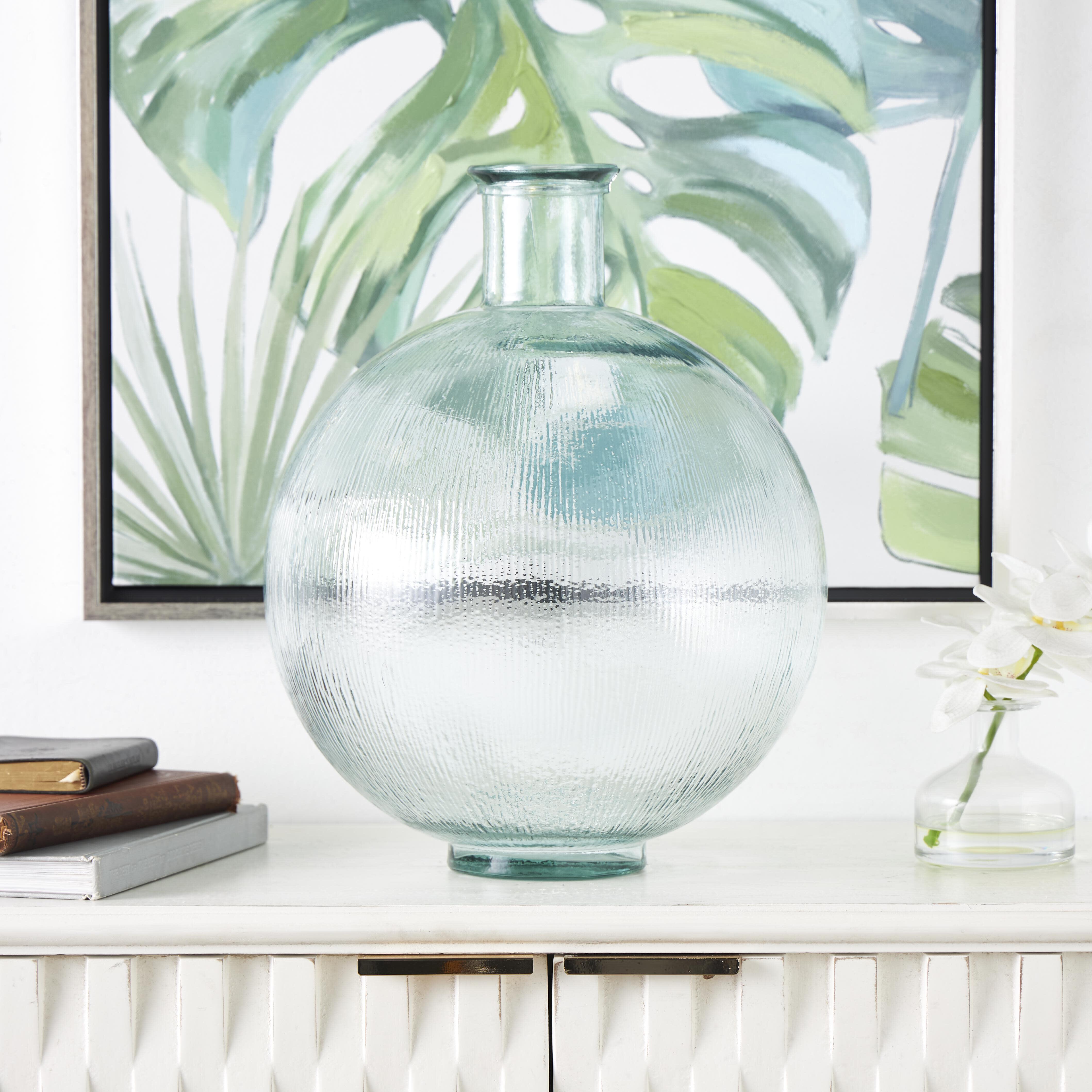 Click here for Bayberry Lane Ribbed Spanish Bottle Decorative Vas... prices
